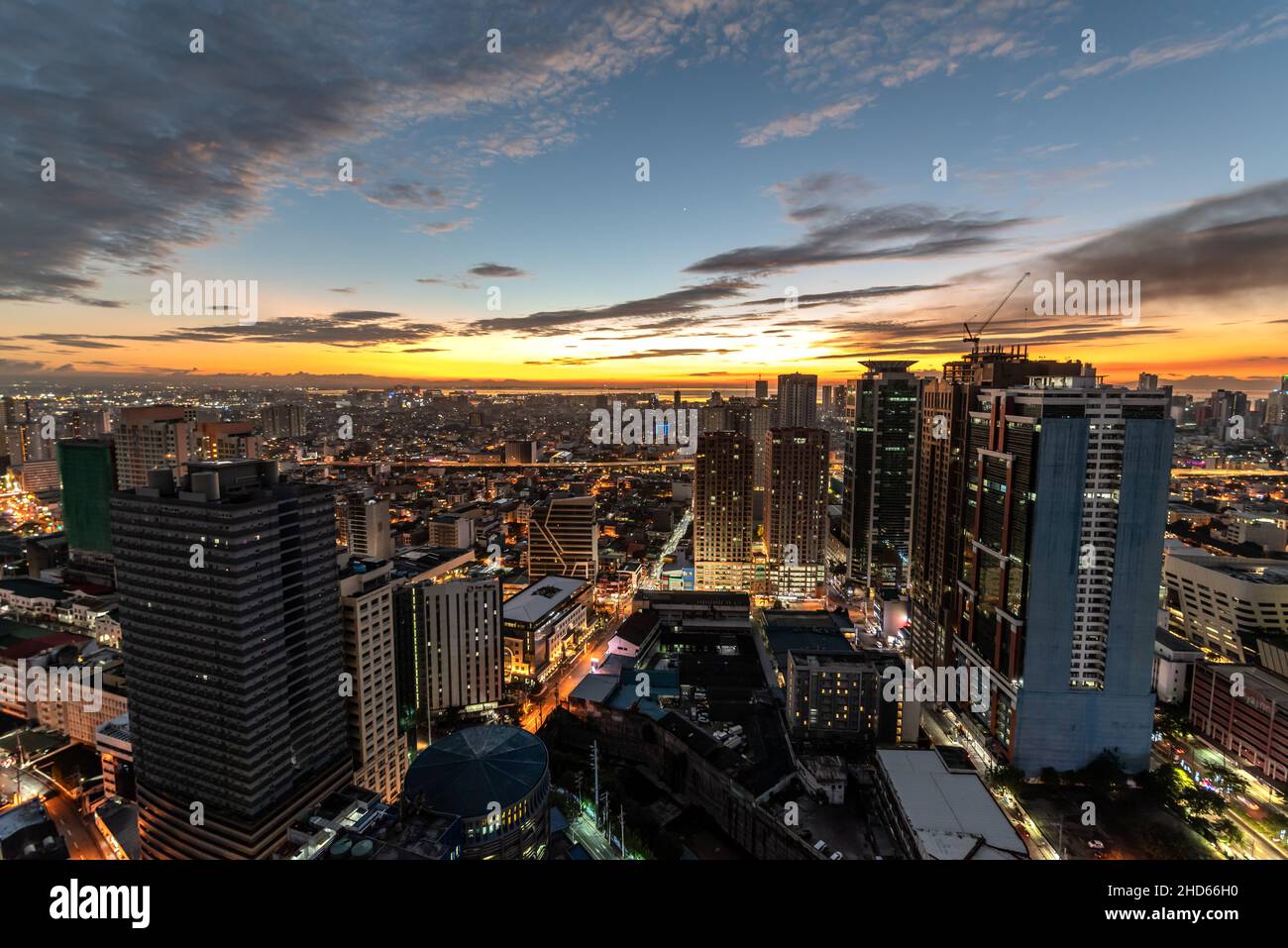 beautiful sunset and skylines at Manila, Philippines Stock Photo - Alamy