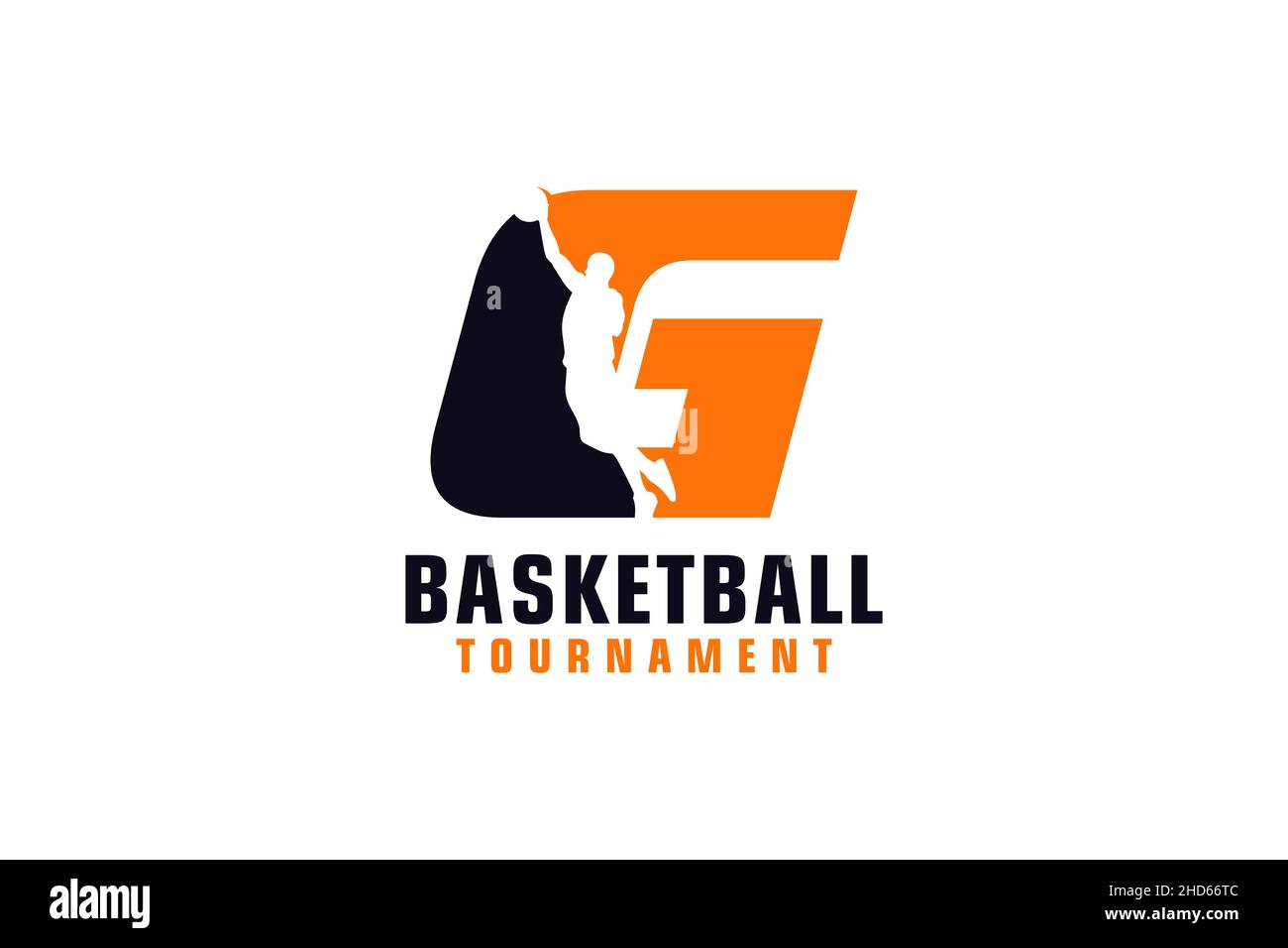 Letter G with Basketball Logo Design. Vector Design Template Elements ...
