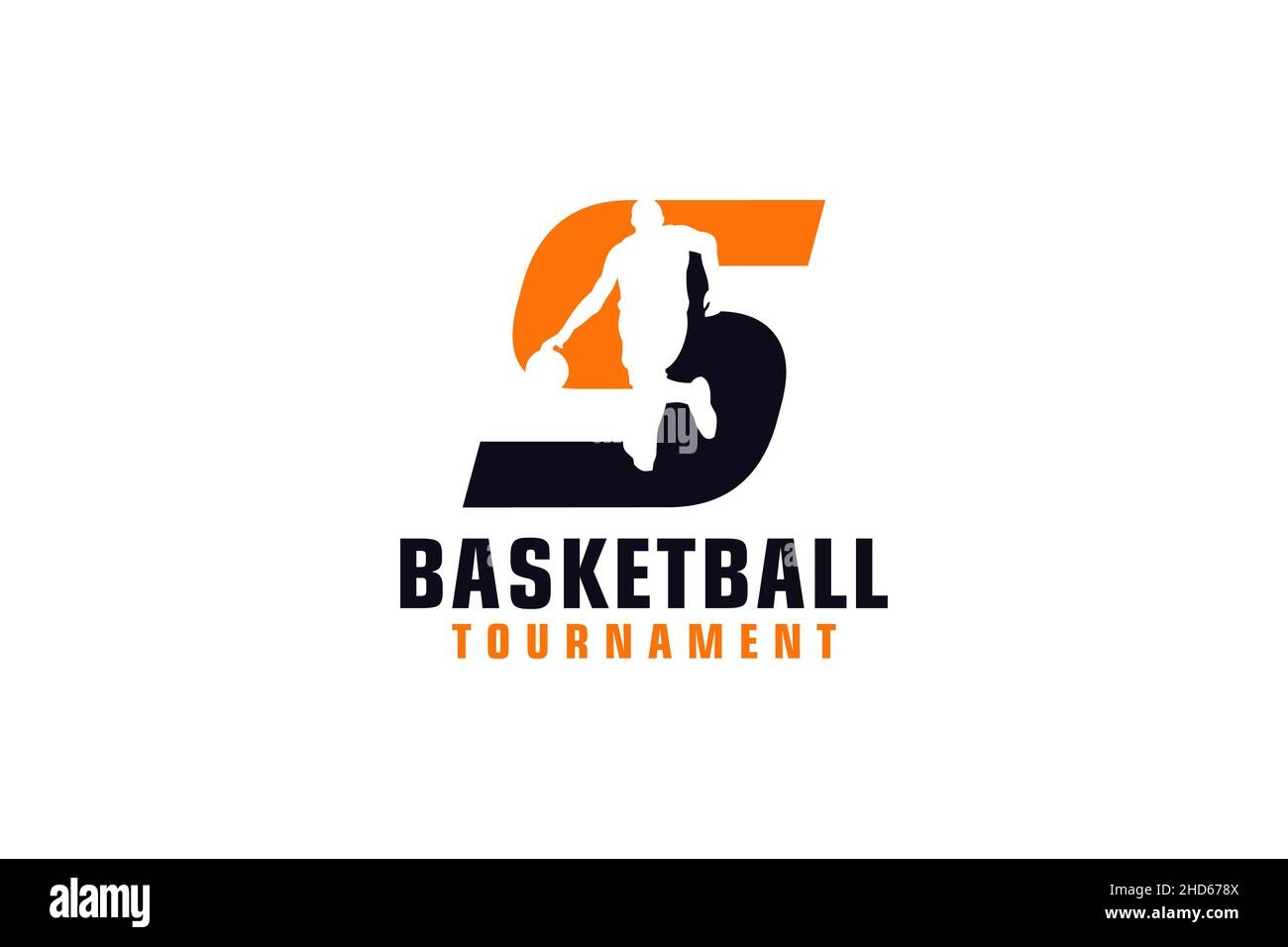 Letter S with Basketball Logo Design. Vector Design Template Elements ...