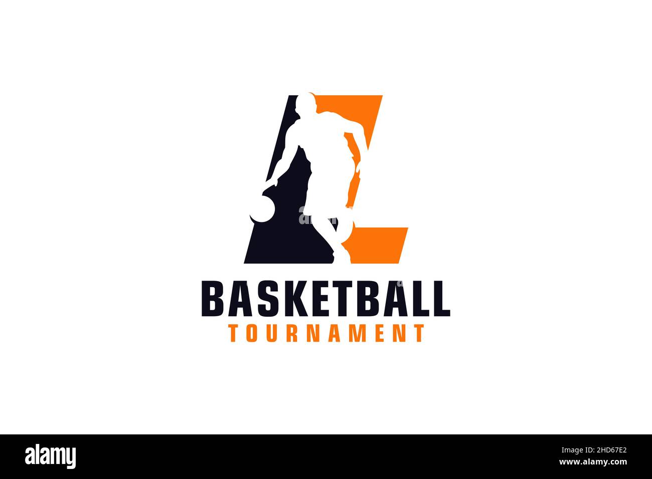 Letter L with Basketball Logo Design. Vector Design Template Elements ...
