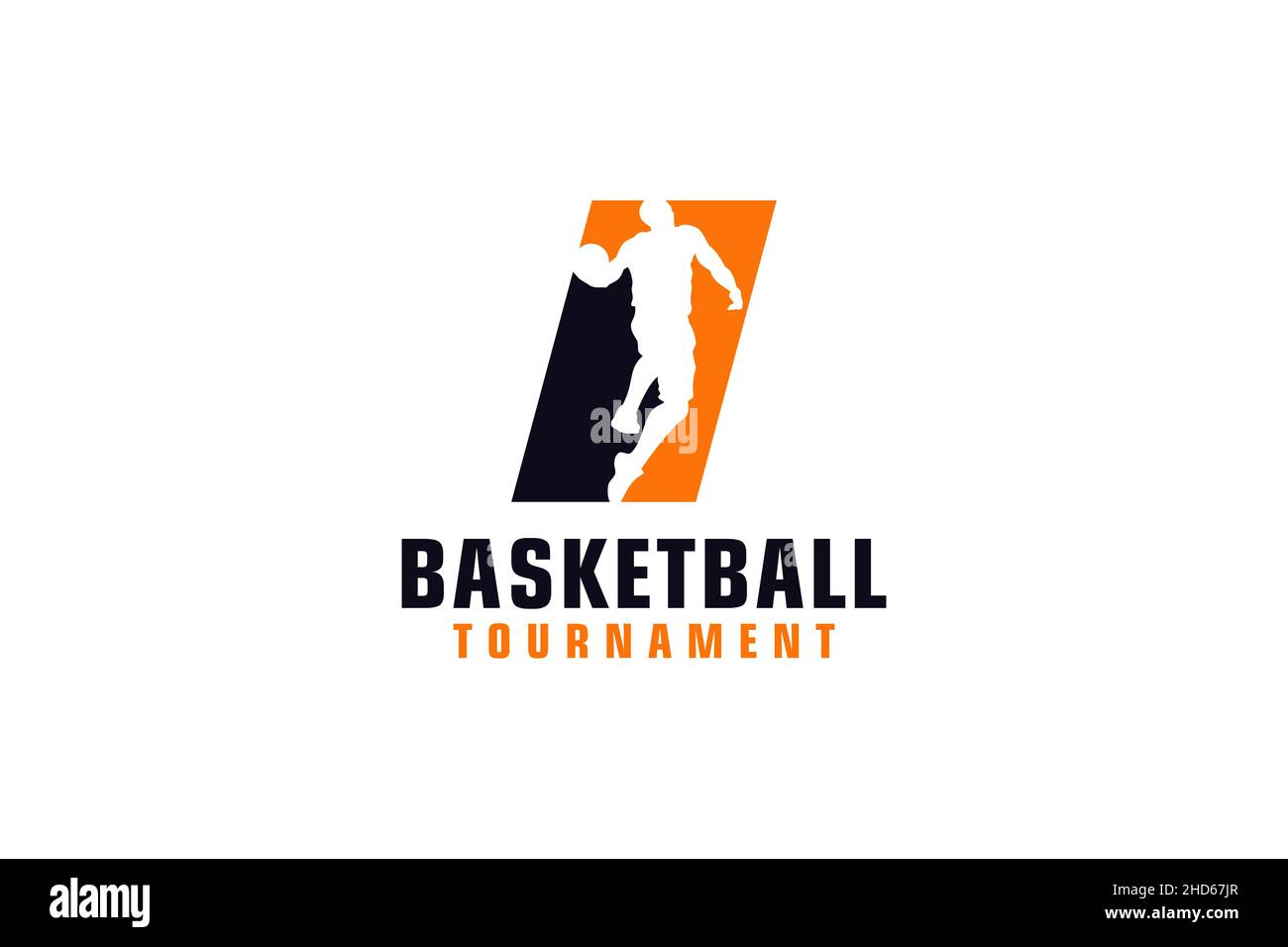 Letter I with Basketball Logo Design. Vector Design Template Elements ...
