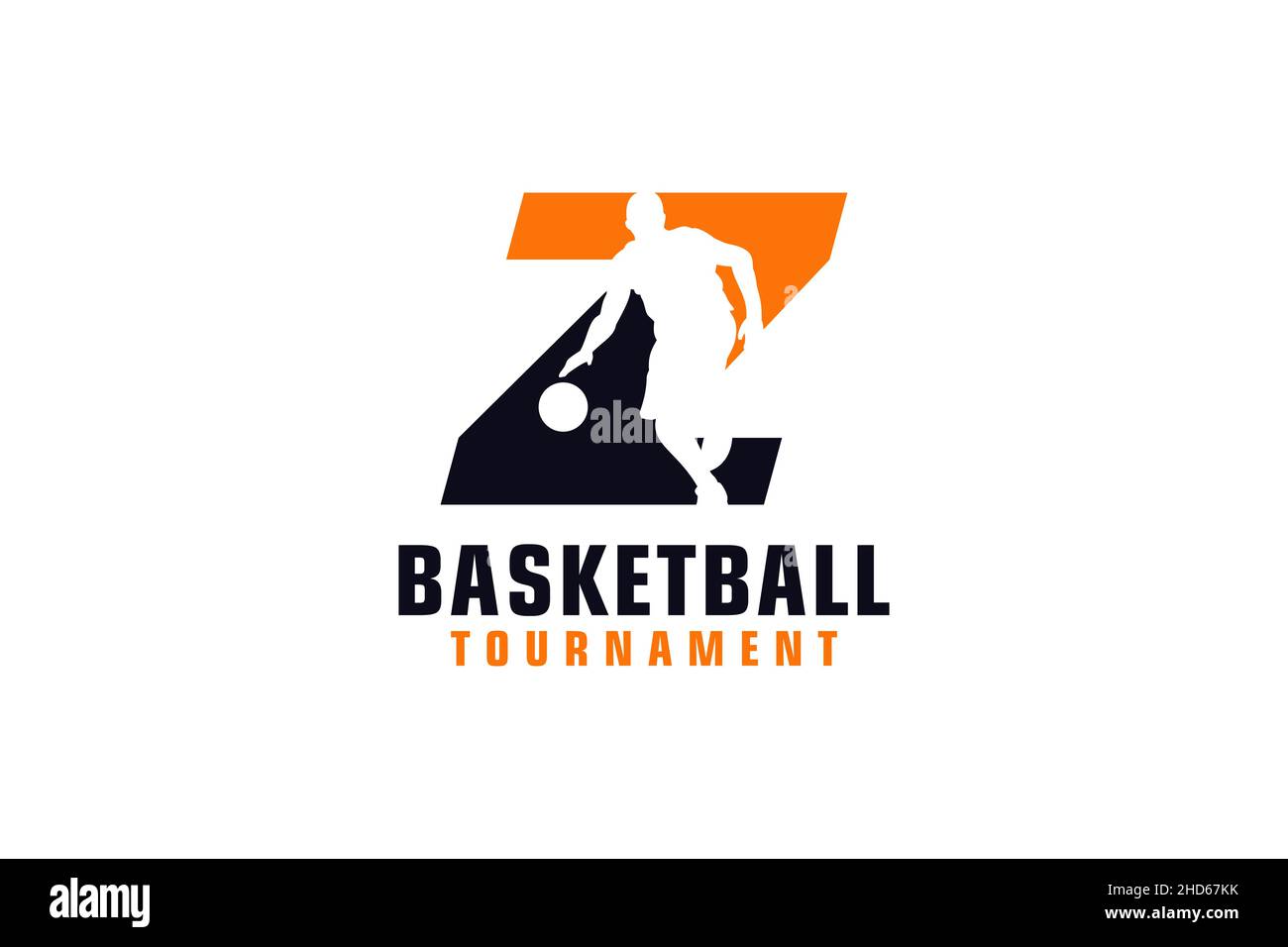 Letter Z with Basketball Logo Design. Vector Design Template Elements ...