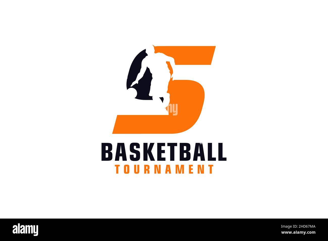 Letter S with Basketball Logo Design. Vector Design Template Elements ...