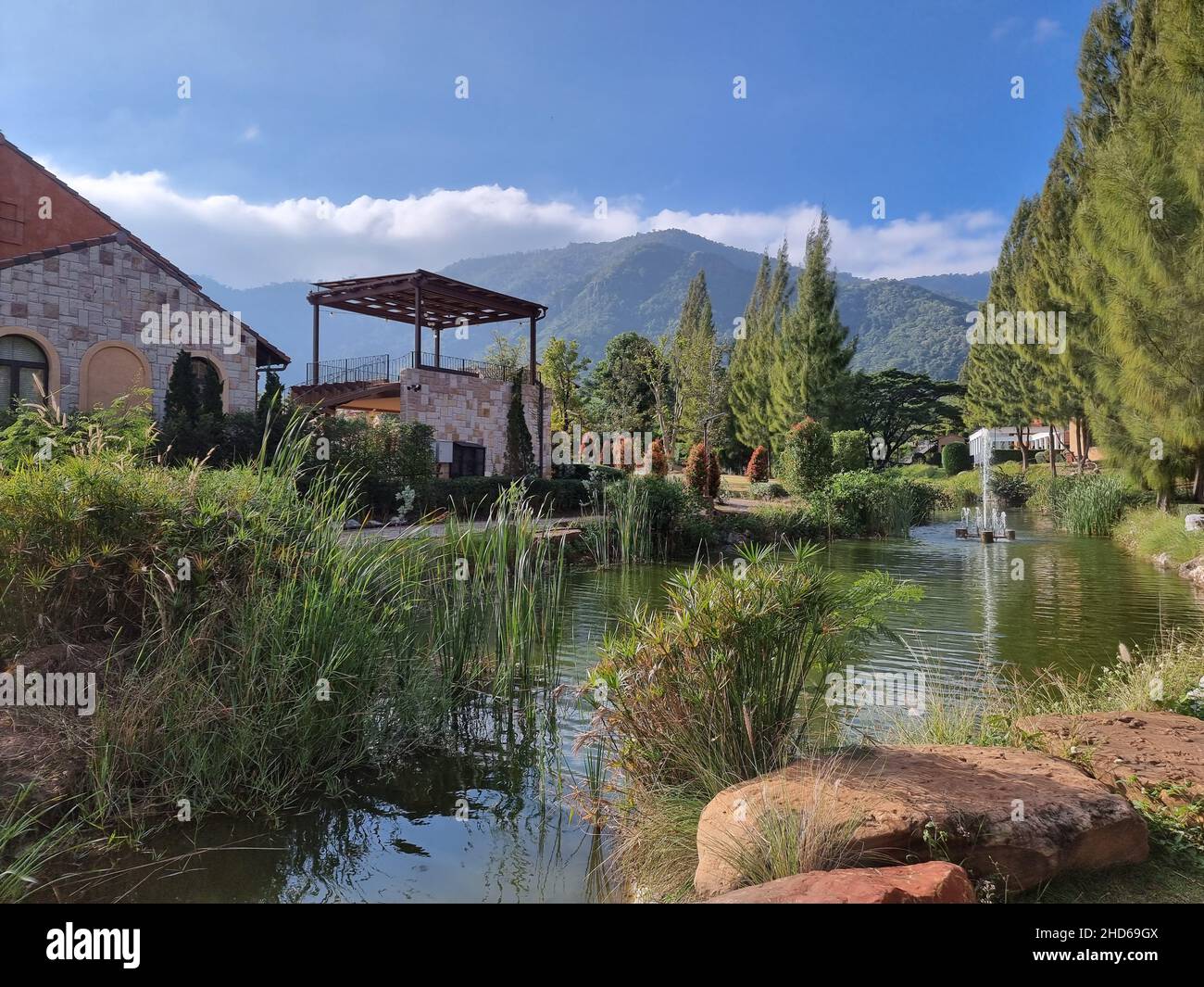 Countryside village landscape scenery hi-res stock photography and ...