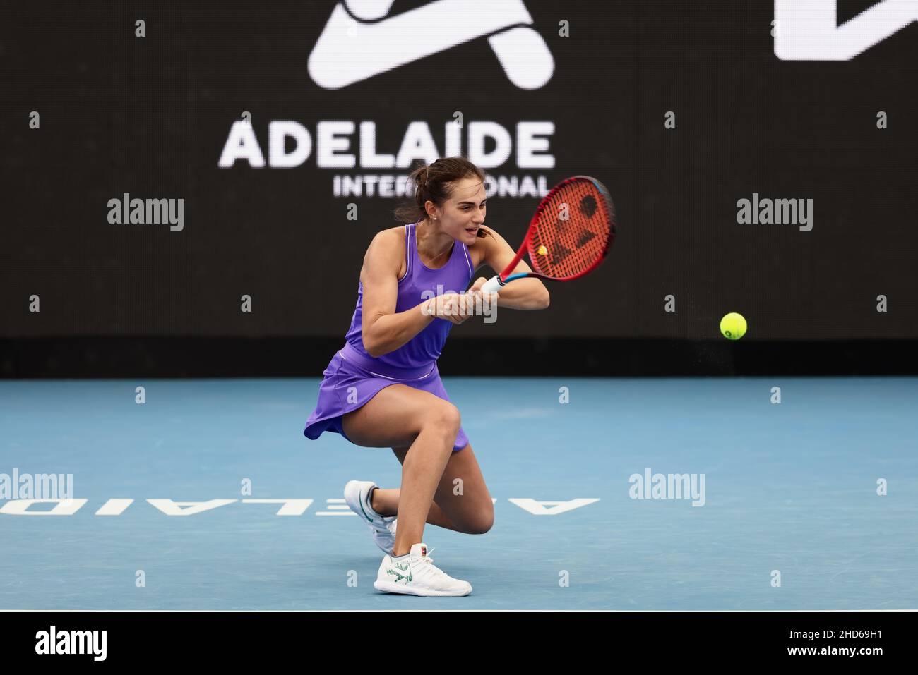Adelaide, Australia, 4 January, 2022. Anastasia Gasanova of Russia hits ...