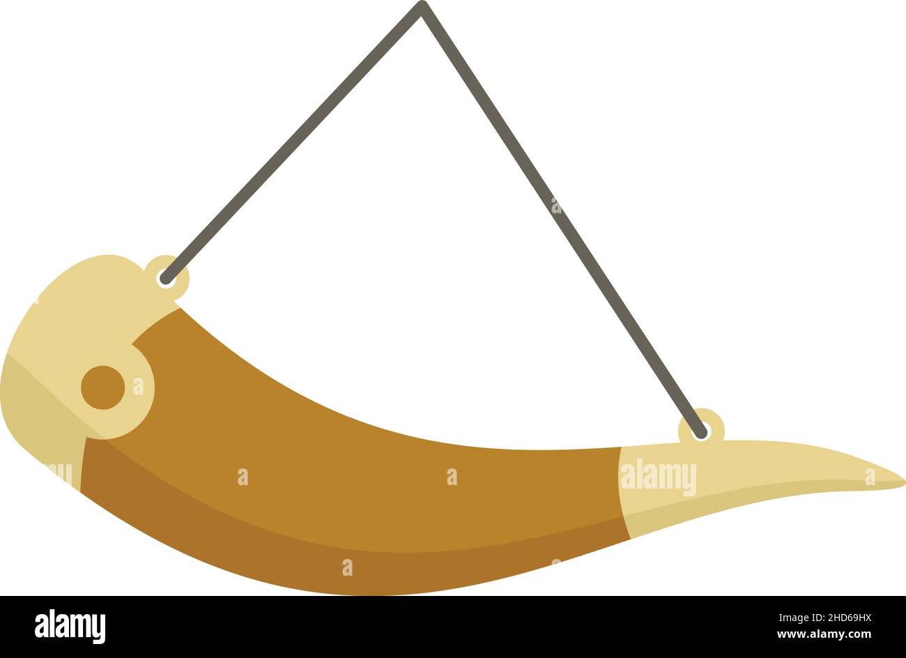 Hunter horn icon. Flat illustration of hunter horn vector icon isolated ...