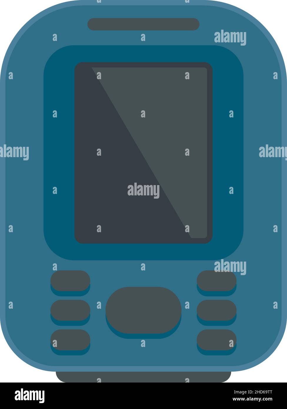 Device echo sounder icon. Flat illustration of device echo sounder ...