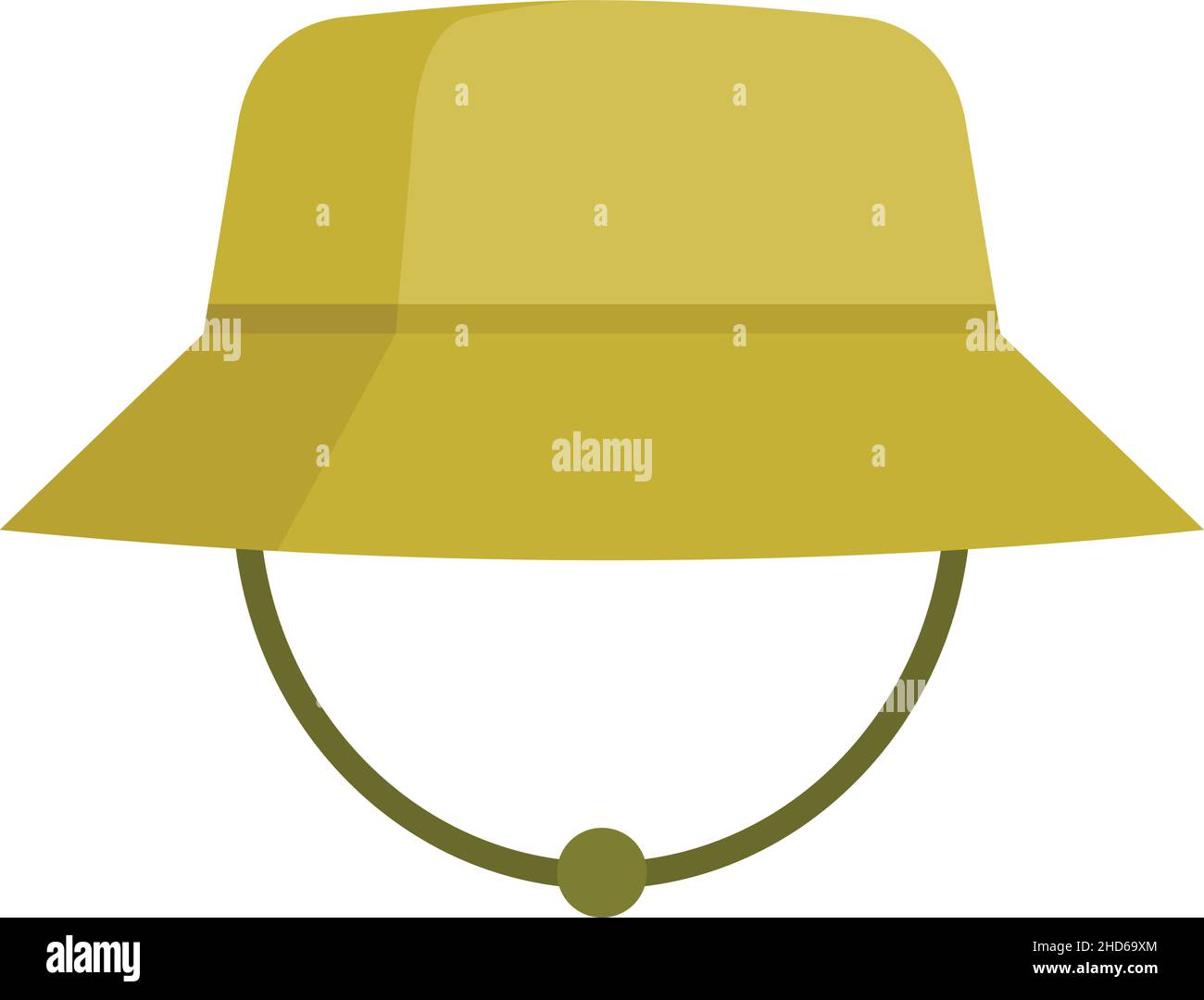 Fisherman summer cap icon. Flat illustration of fisherman summer cap ...