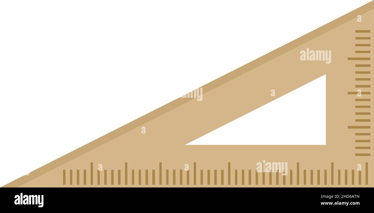 Angle ruler icon. Flat illustration of angle ruler vector icon isolated ...