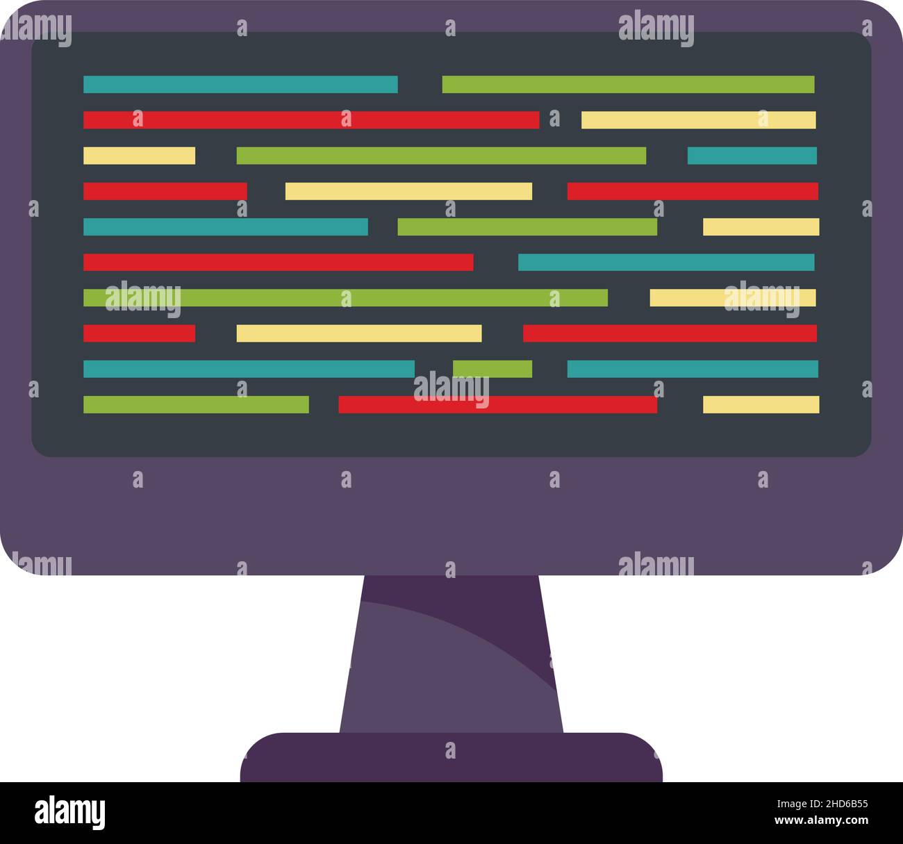 Testing software performance icon. Flat illustration of testing ...