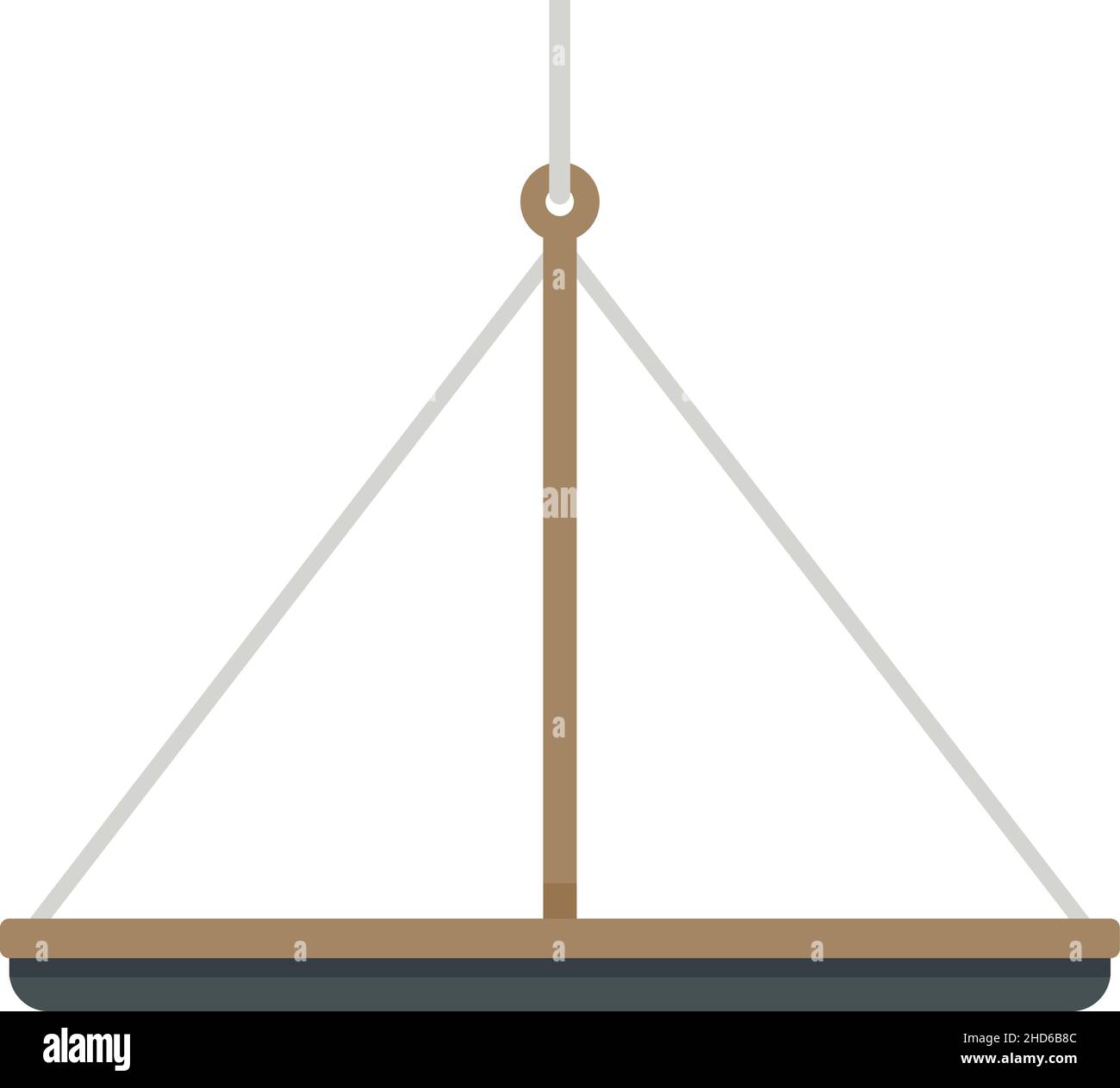 Industrial climber platform icon. Flat illustration of industrial ...