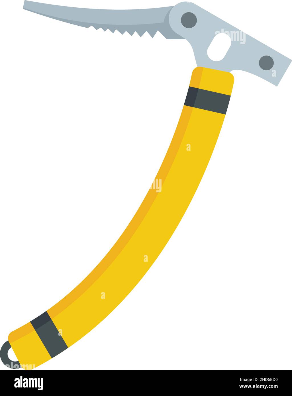 Industrial climber ice axe icon. Flat illustration of industrial ...