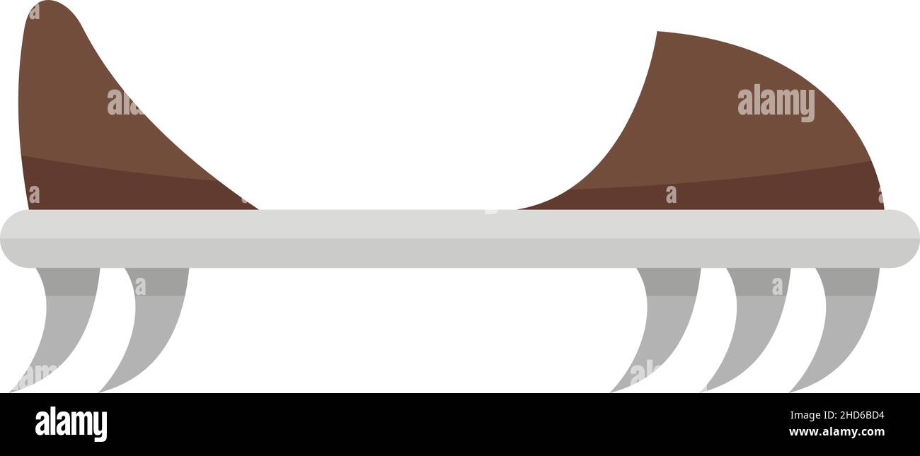 Industrial climber spikes icon. Flat illustration of industrial climber ...