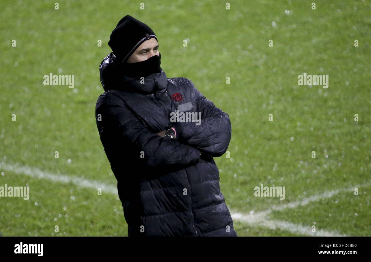 Coach of PSG Mauricio Pochettino during the French Cup, round of 32 ...