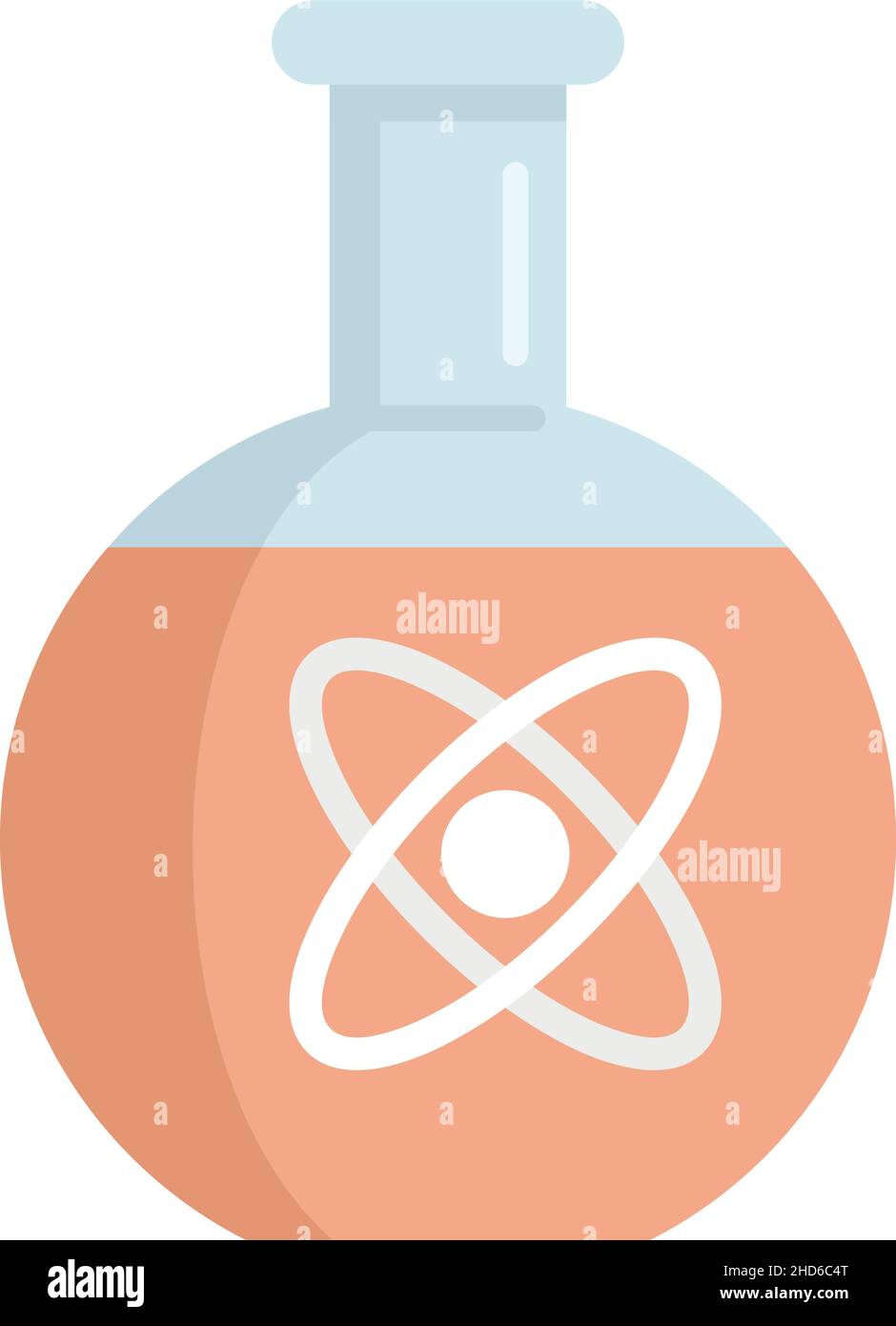 Physics flask icon. Flat illustration of physics flask vector icon ...