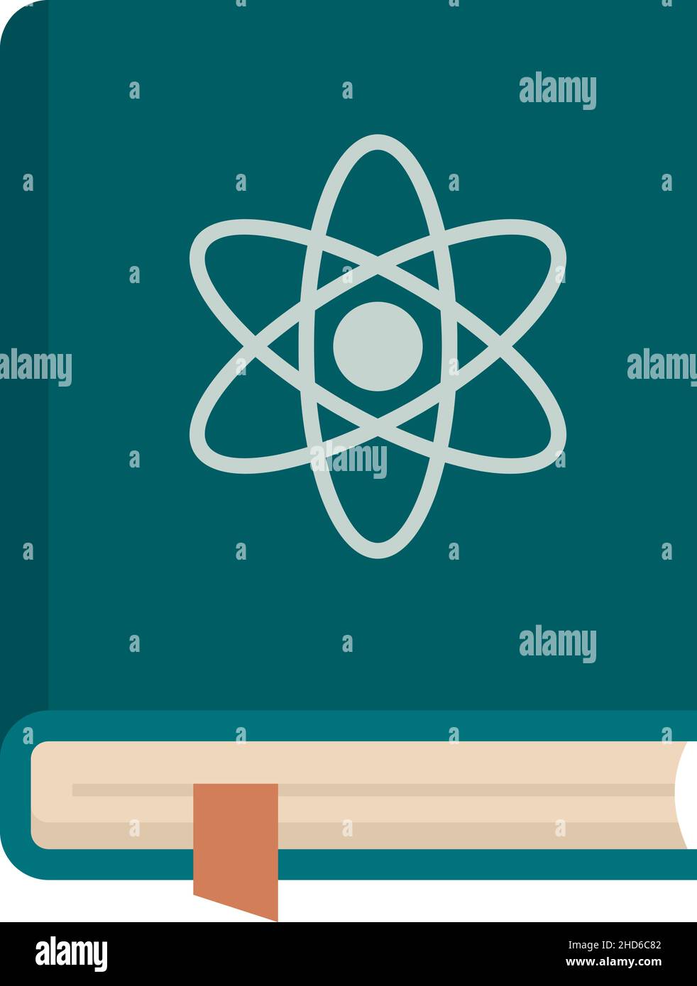 Biophysics book icon. Flat illustration of biophysics book vector icon ...