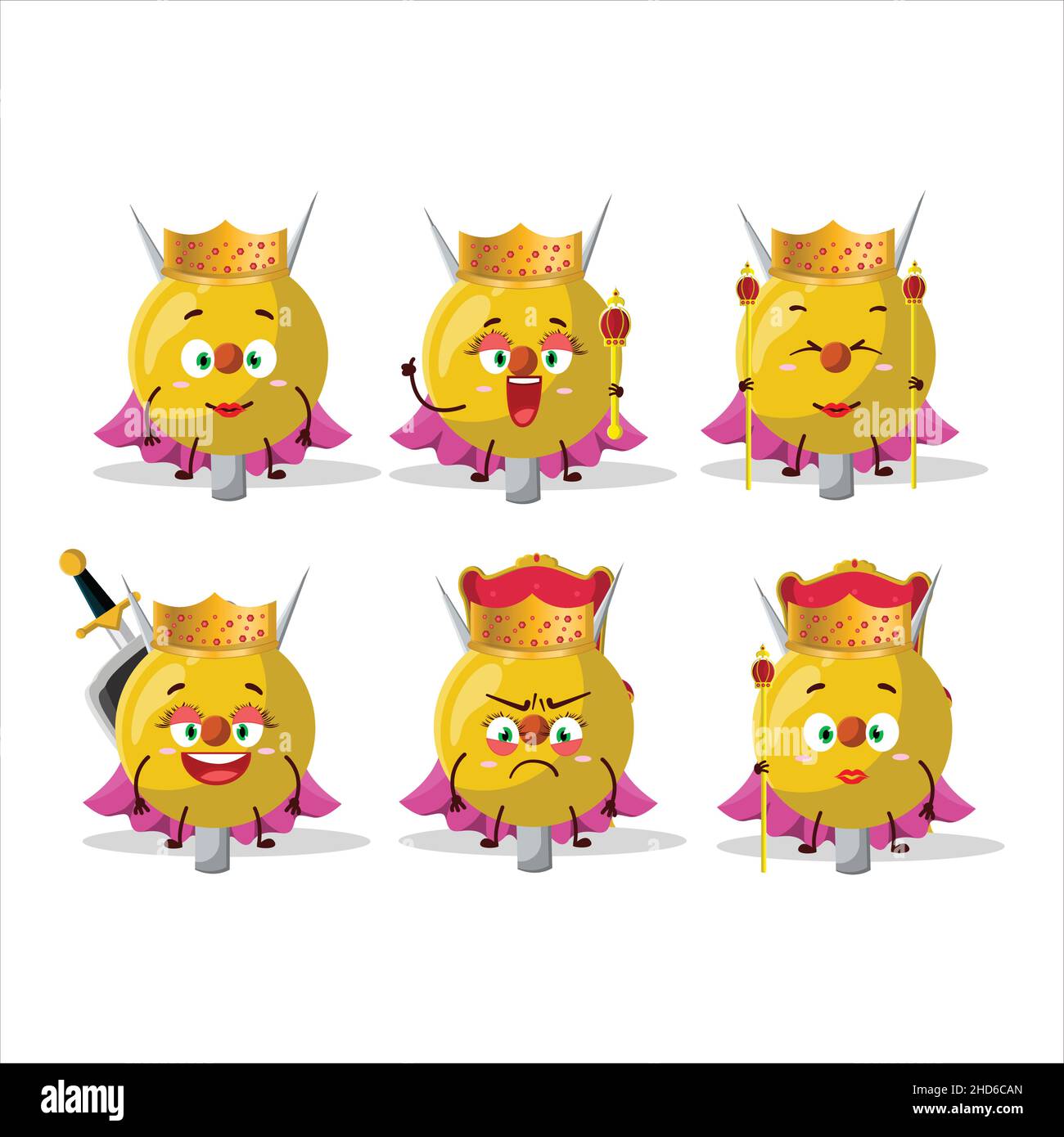 Queen and her magic clothes cartoon of term stationery wearing tiara ...