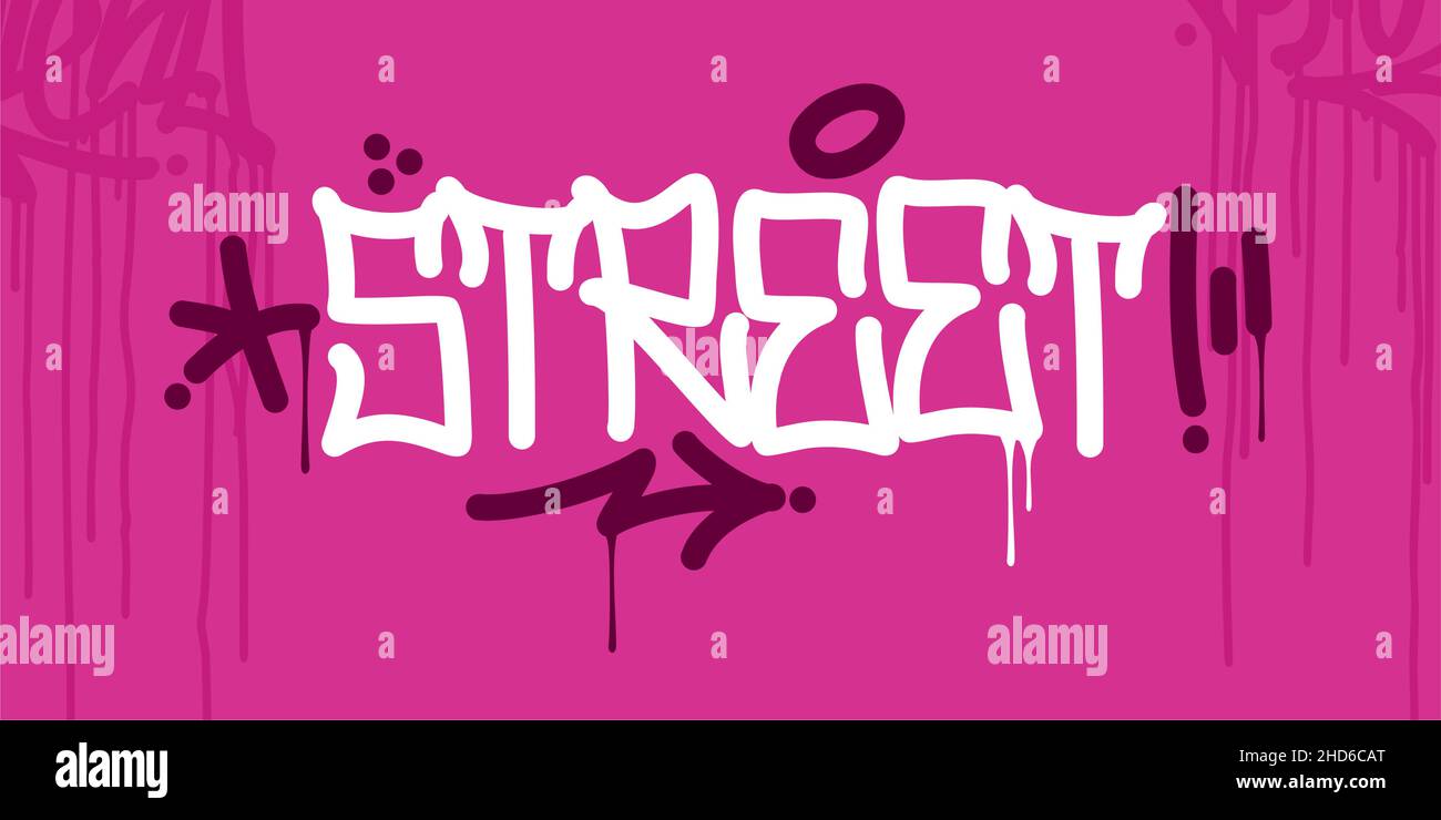 Simple Abstract Hip Hop Hand Written Urban Street Art Graffiti Style ...