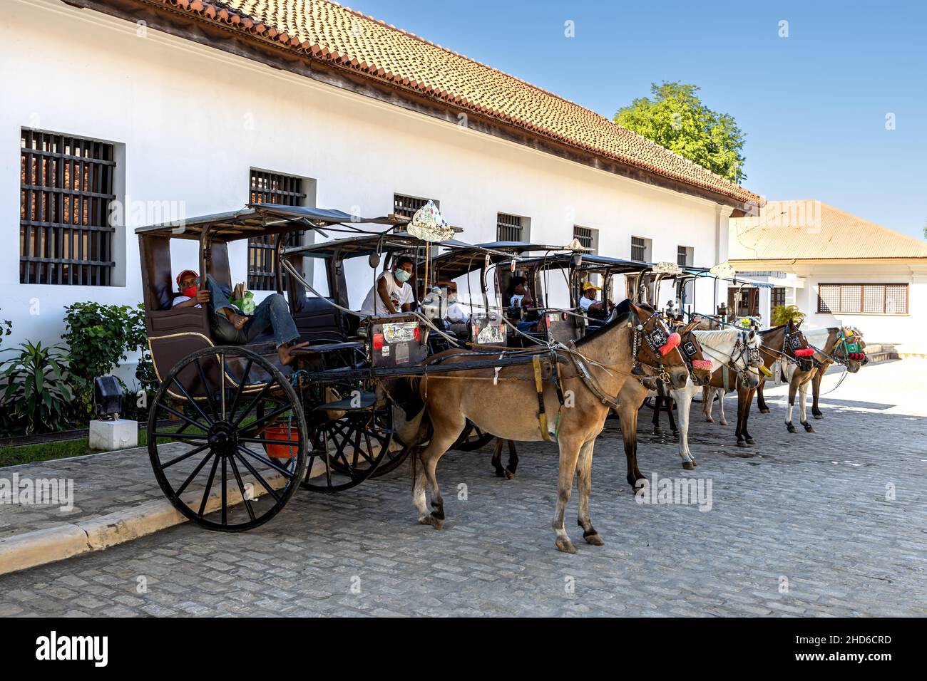 Tourist walking around vigan Unesco heritage site, Vigan City ...