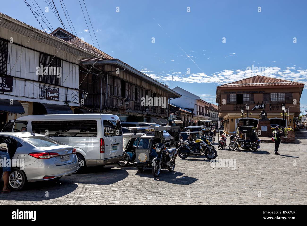 Tourist walking around vigan Unesco heritage site, Vigan City ...