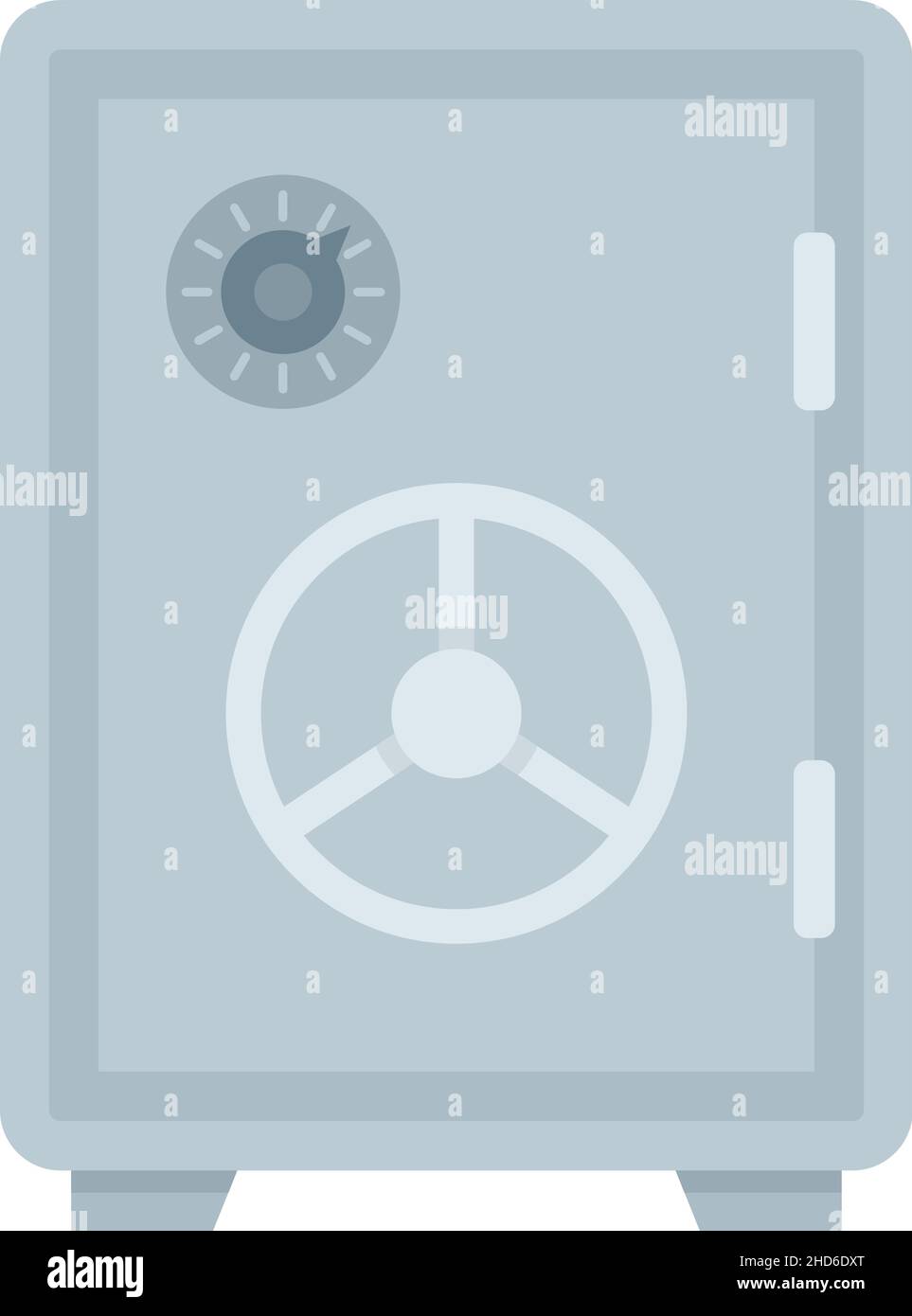 Room service metal safe icon. Flat illustration of room service metal ...
