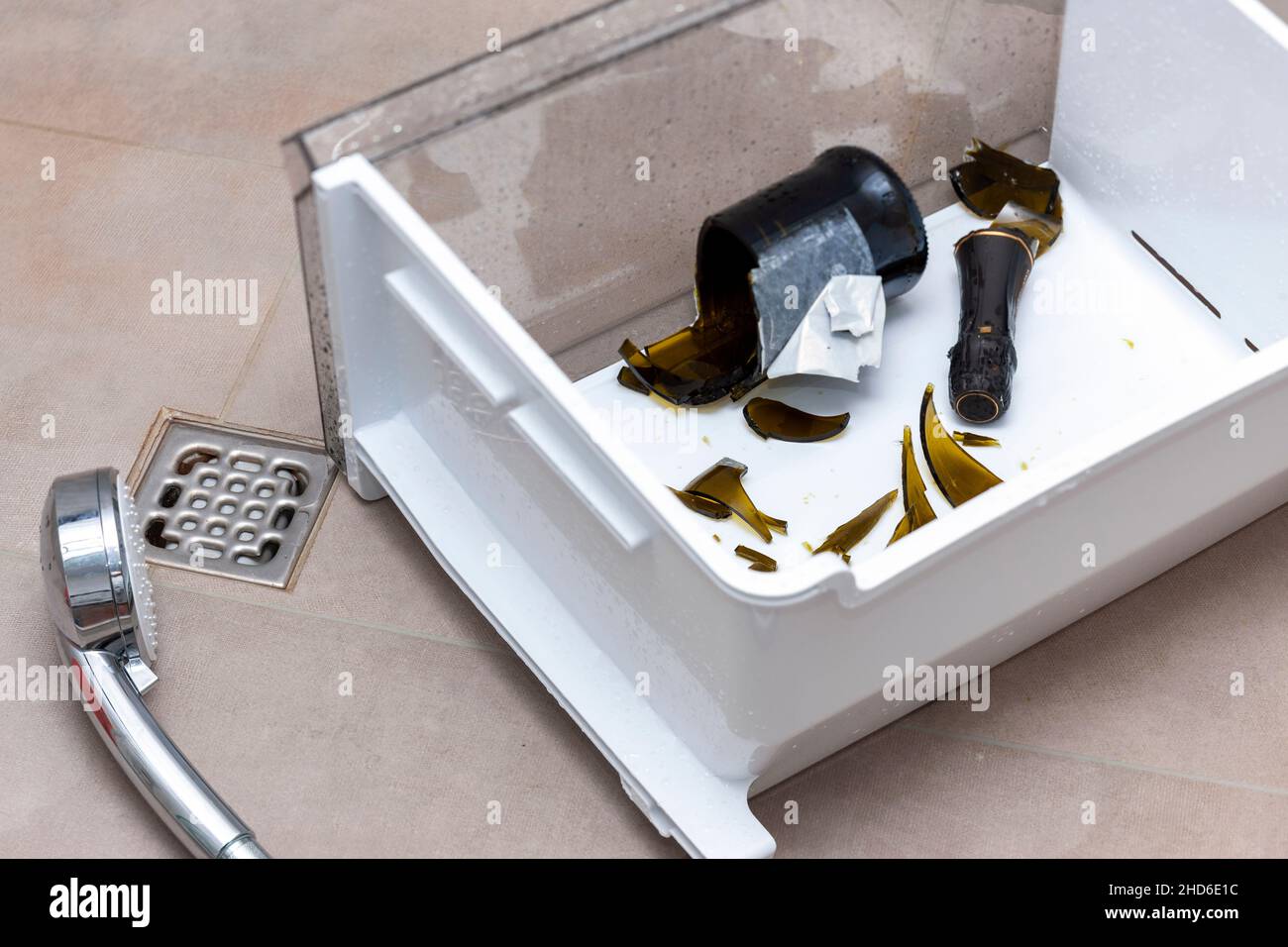 Alcohol bottle smashed hi-res stock photography and images - Alamy