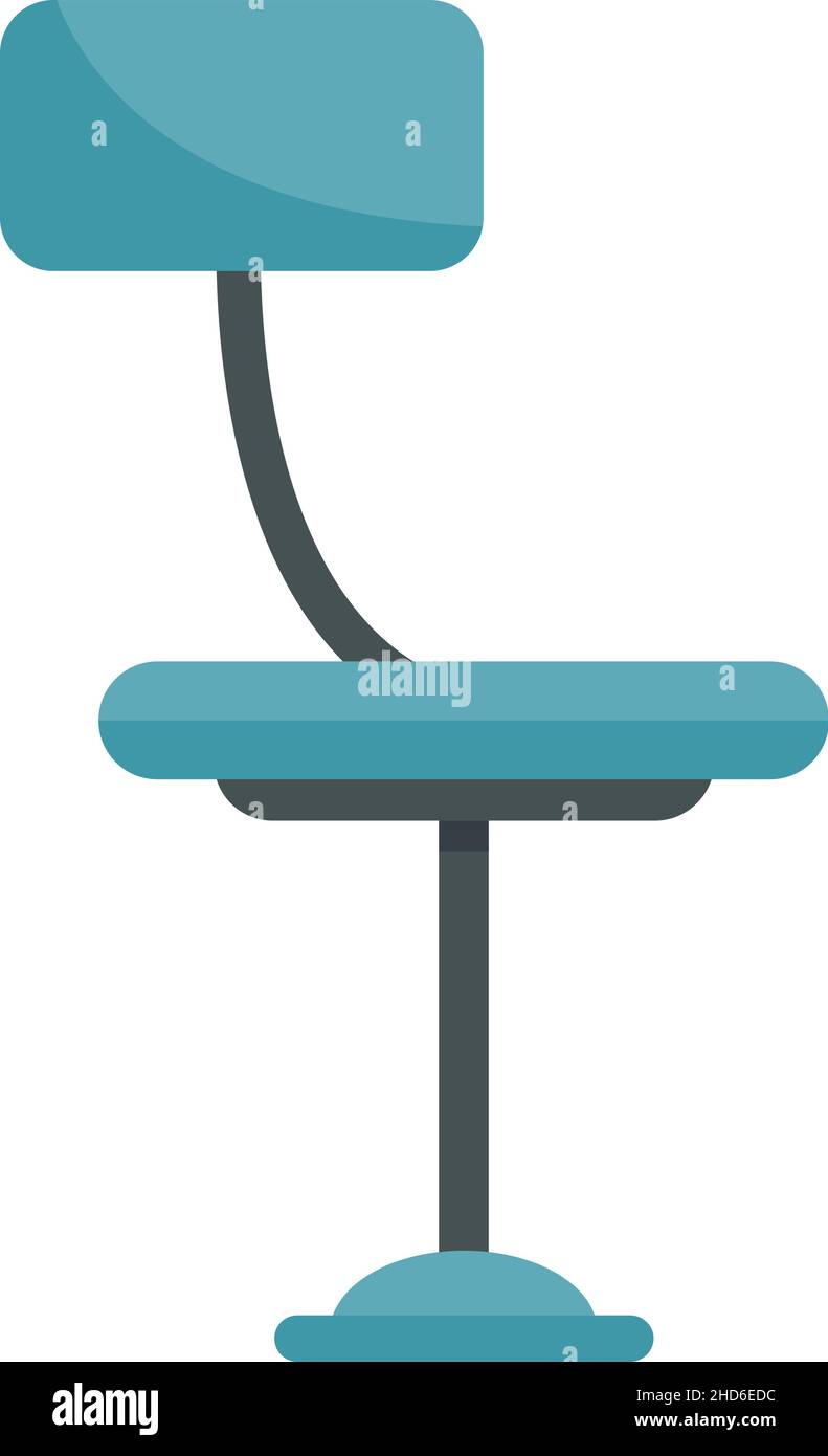 Manicurist chair icon. Flat illustration of manicurist chair vector ...