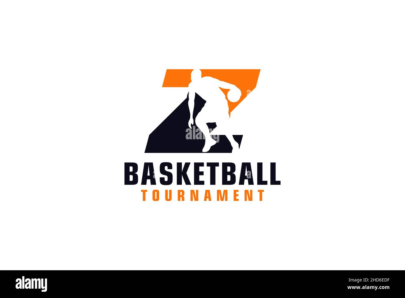 Letter Z with Basketball Logo Design. Vector Design Template Elements ...
