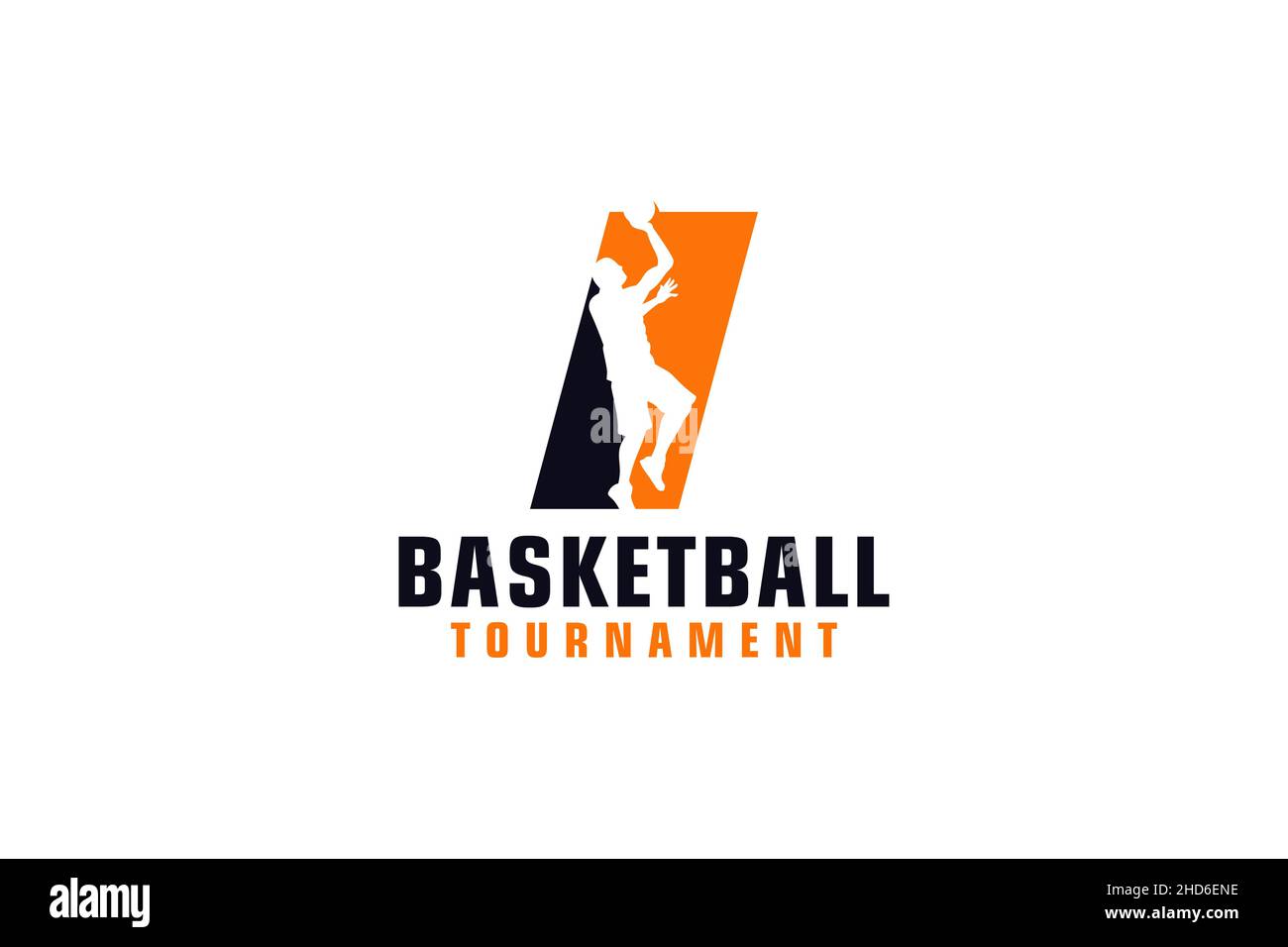 Letter I with Basketball Logo Design. Vector Design Template Elements ...