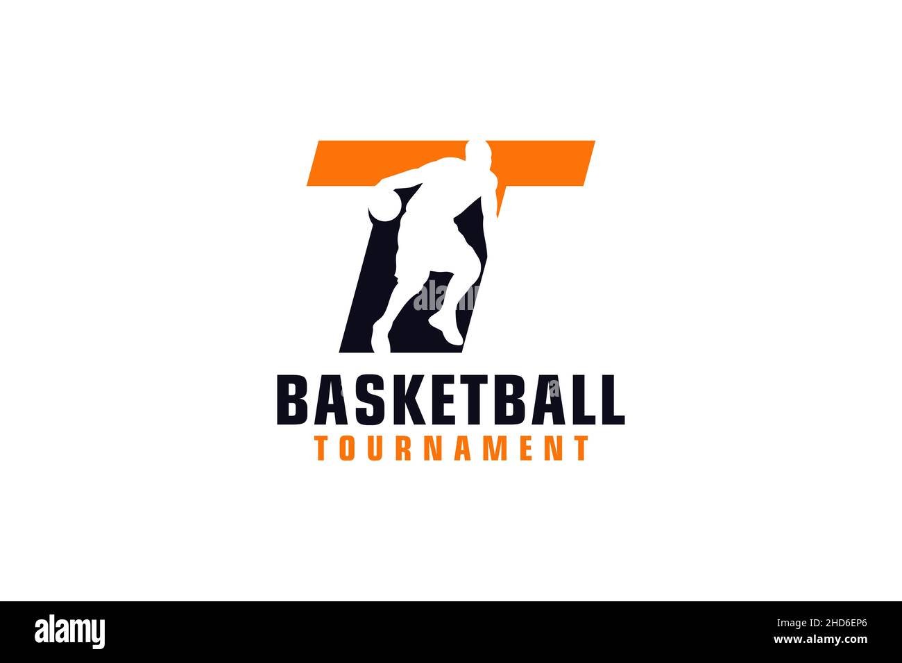 Letter T with Basketball Logo Design. Vector Design Template Elements ...