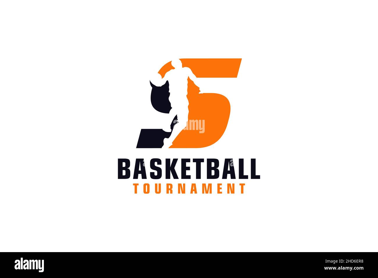 Letter S with Basketball Logo Design. Vector Design Template Elements ...