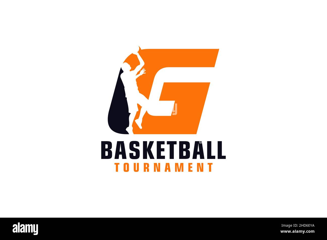 Letter G with Basketball Logo Design. Vector Design Template Elements ...