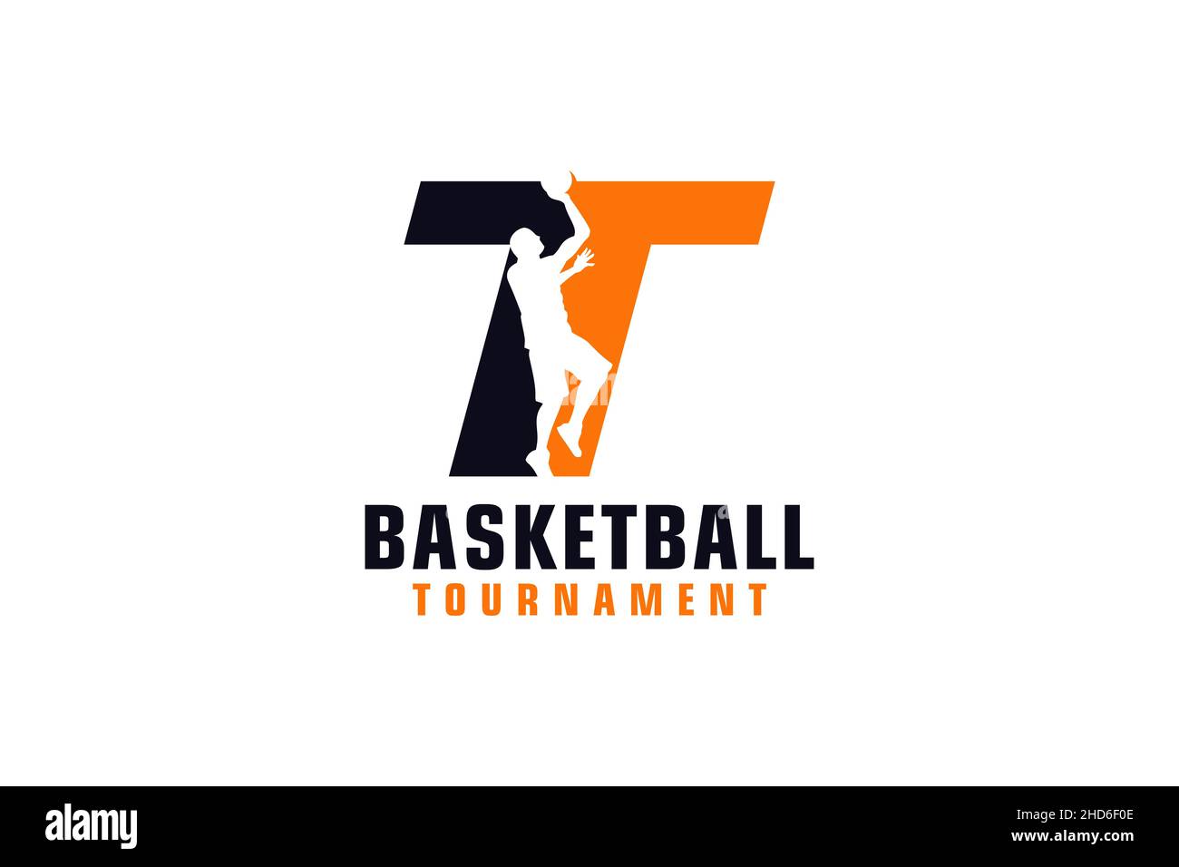 Letter T with Basketball Logo Design. Vector Design Template Elements ...