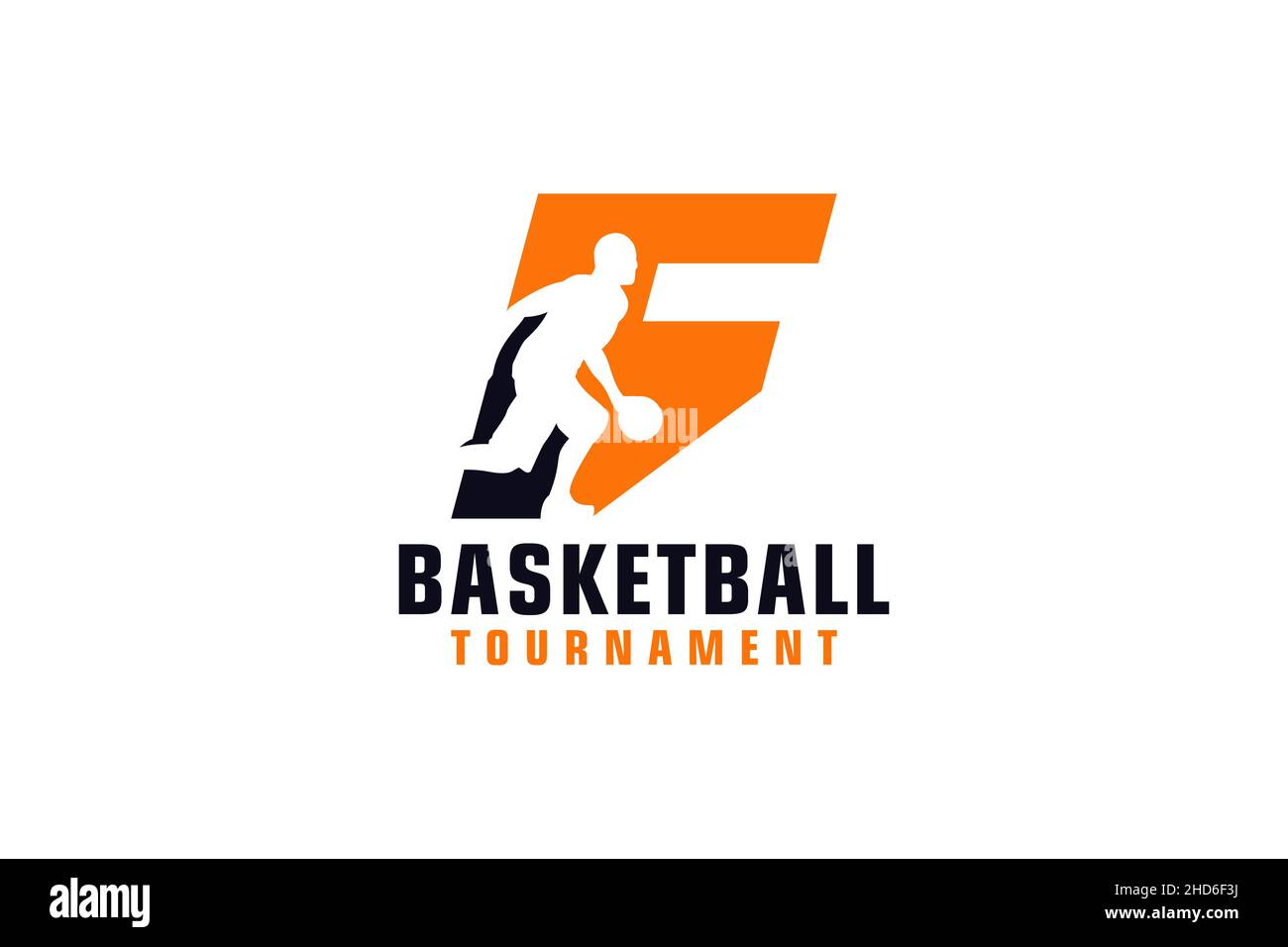 Letter F with Basketball Logo Design. Vector Design Template Elements ...