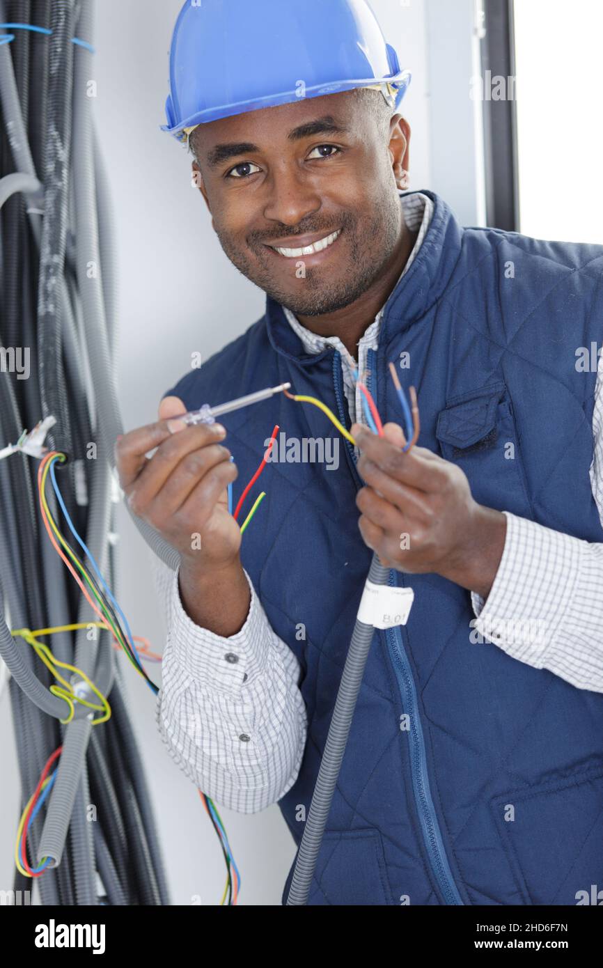 close-up of connected wires in socket Stock Photo - Alamy
