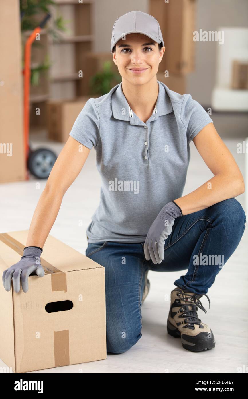 Deliverywoman hi-res stock photography and images - Alamy