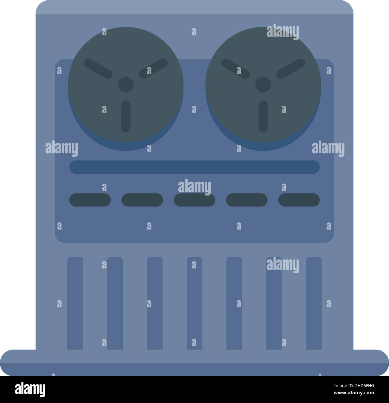 Old video recorder icon. Flat illustration of old video recorder vector ...