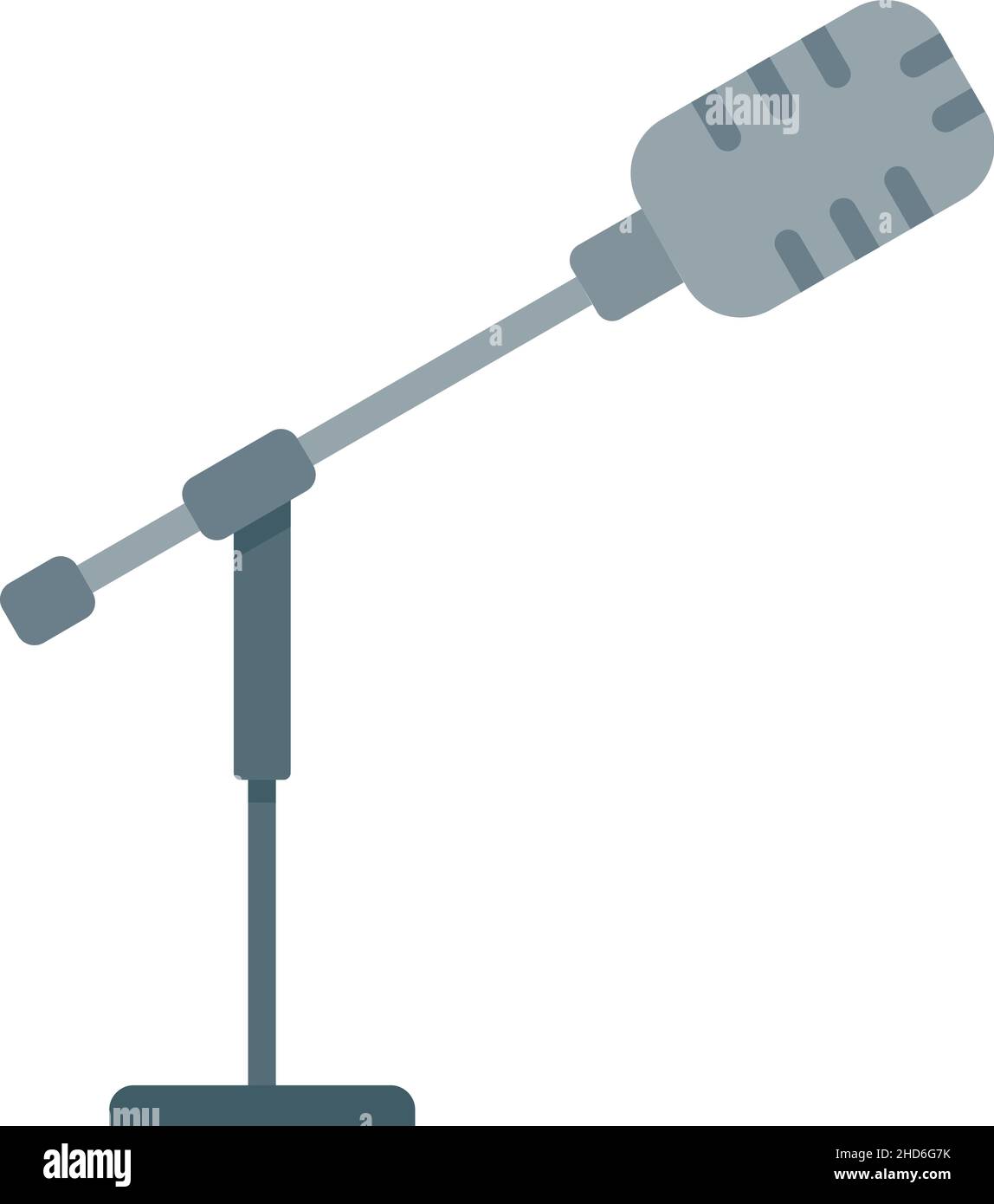 Stage director microphone icon. Flat illustration of stage director ...