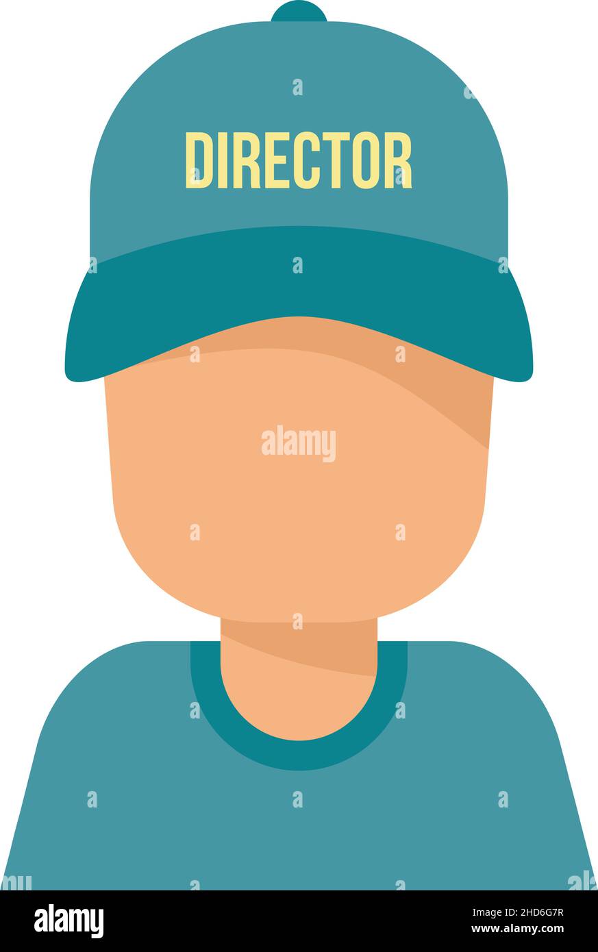 Stage director icon. Flat illustration of stage director vector icon ...