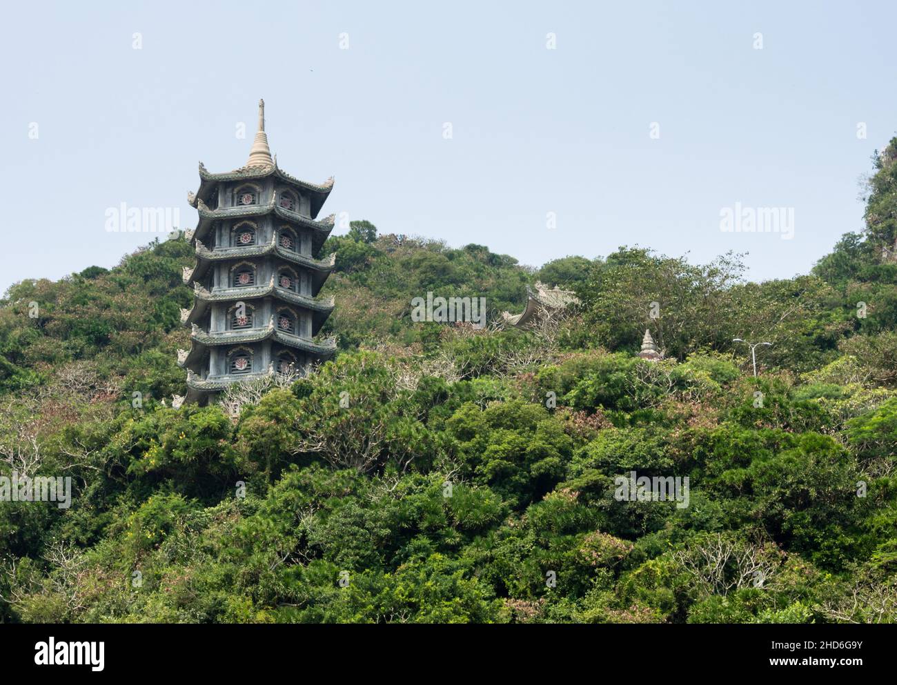 Buddhist pagoda in the Marble Mountains - Da Nang, Vietnam Stock Photo ...