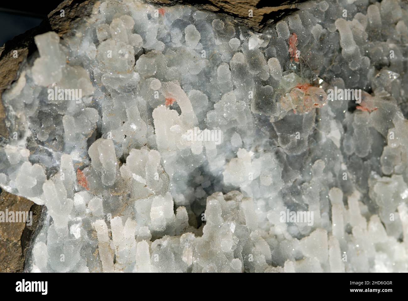 Minerals chalcedony variety of Silica Stalactilc form Stock Photo - Alamy