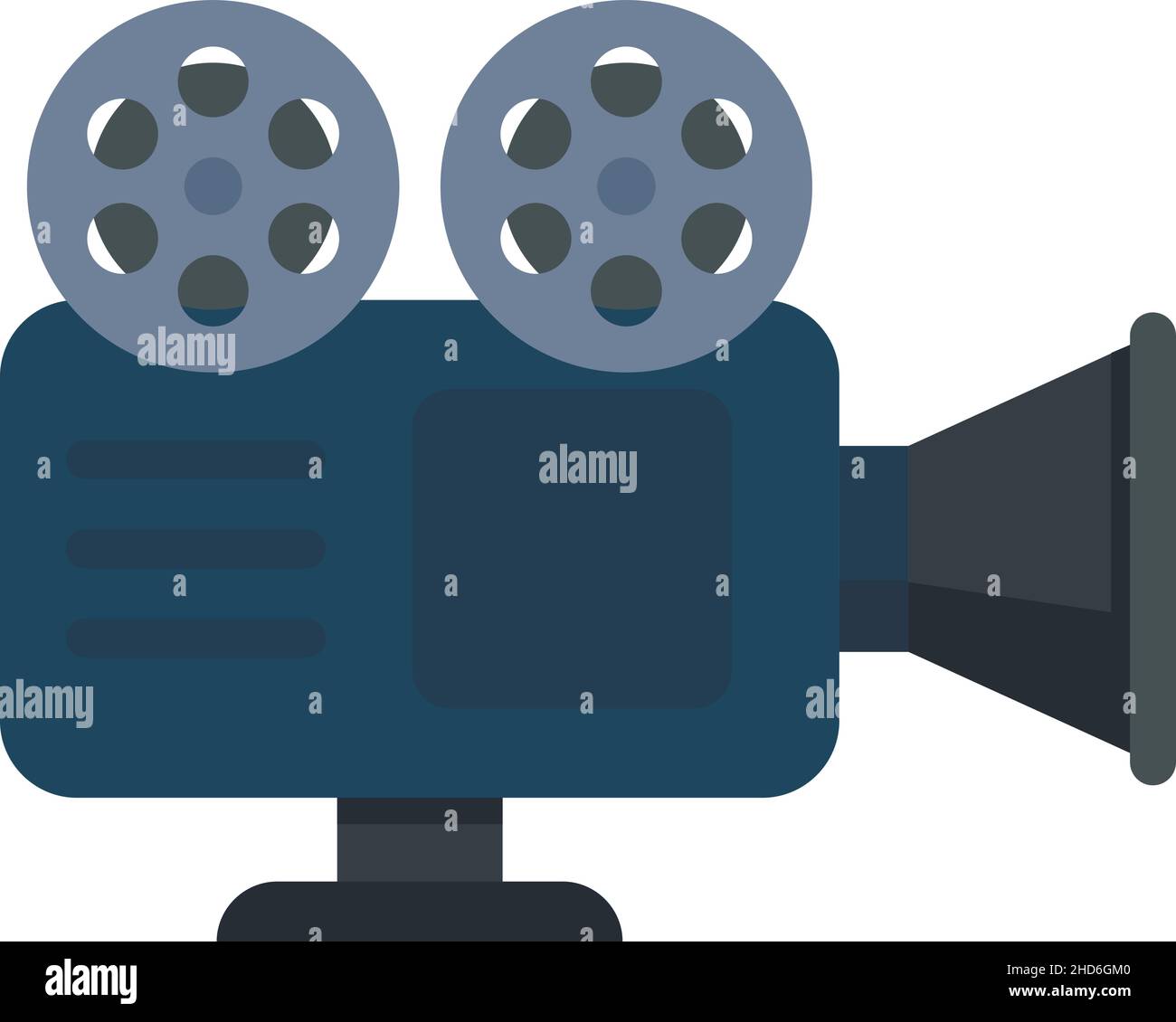 Cinema camera icon. Flat illustration of cinema camera vector icon ...