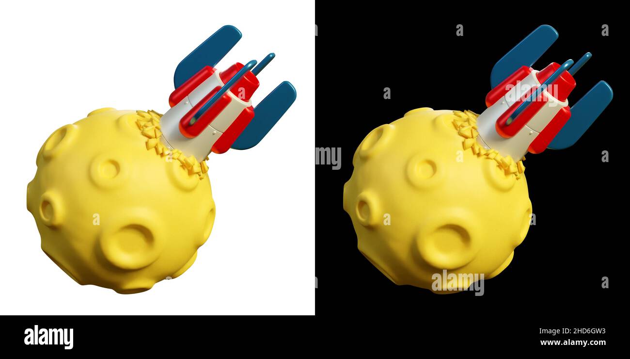 Rocket crash space hi-res stock photography and images - Alamy