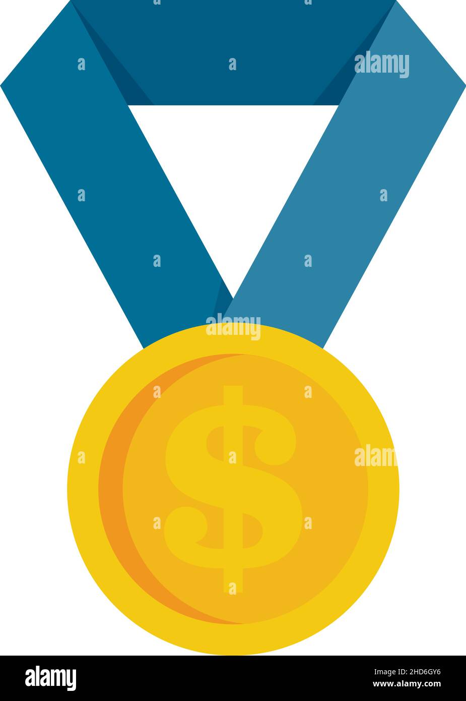 Product manager gold medal icon. Flat illustration of product manager ...