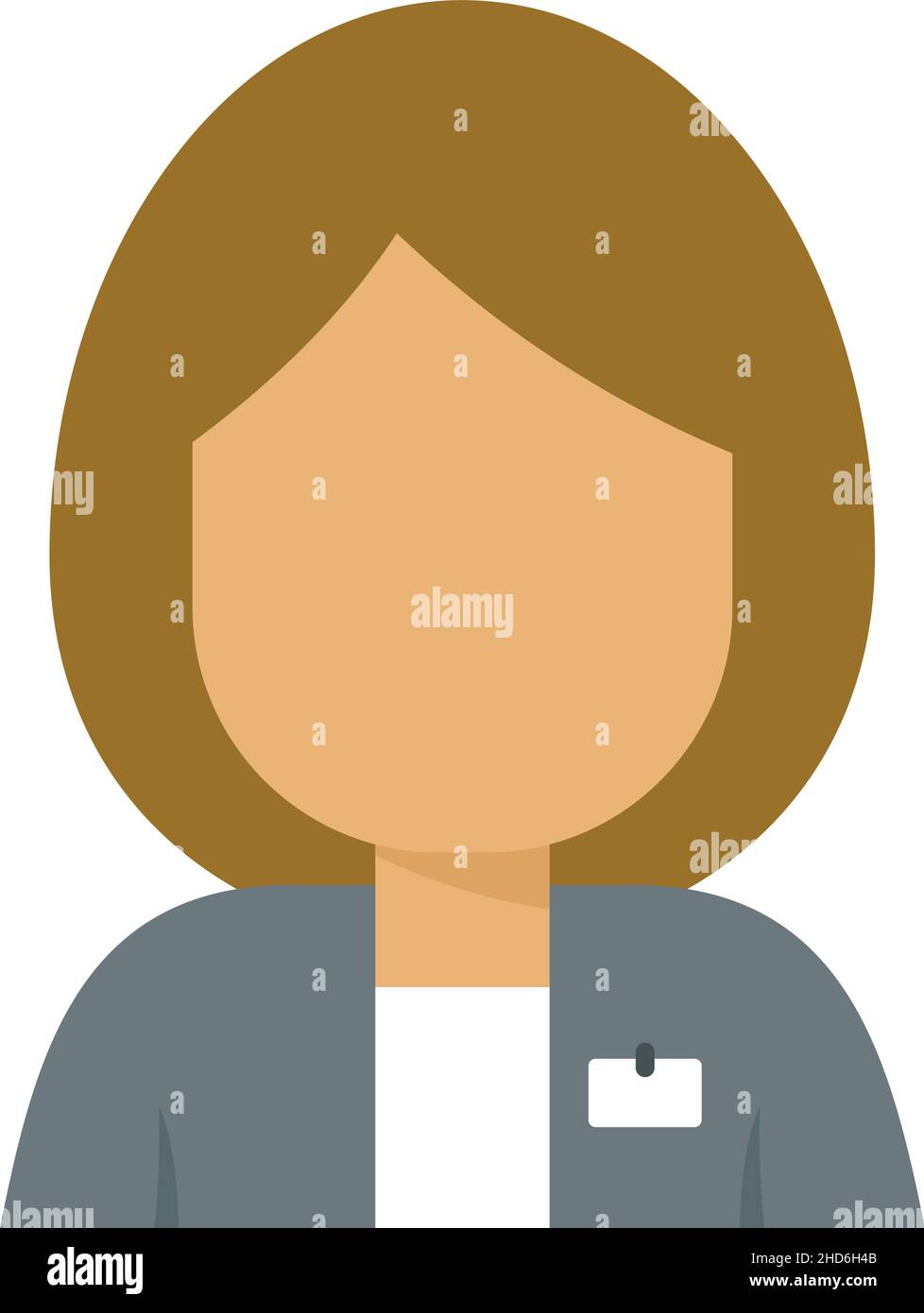 Product manager woman icon. Flat illustration of product manager woman ...