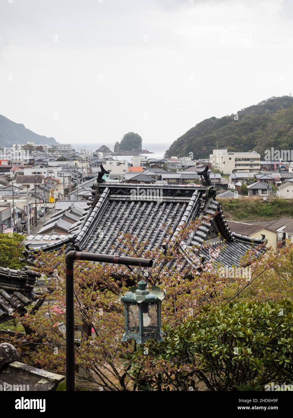 Minami, Tokushima prefecture, Japan - April 5, 2018: View of Hiwasa ...