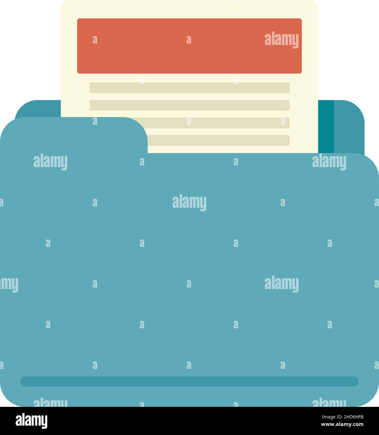 Product manager file folder icon. Flat illustration of product manager ...