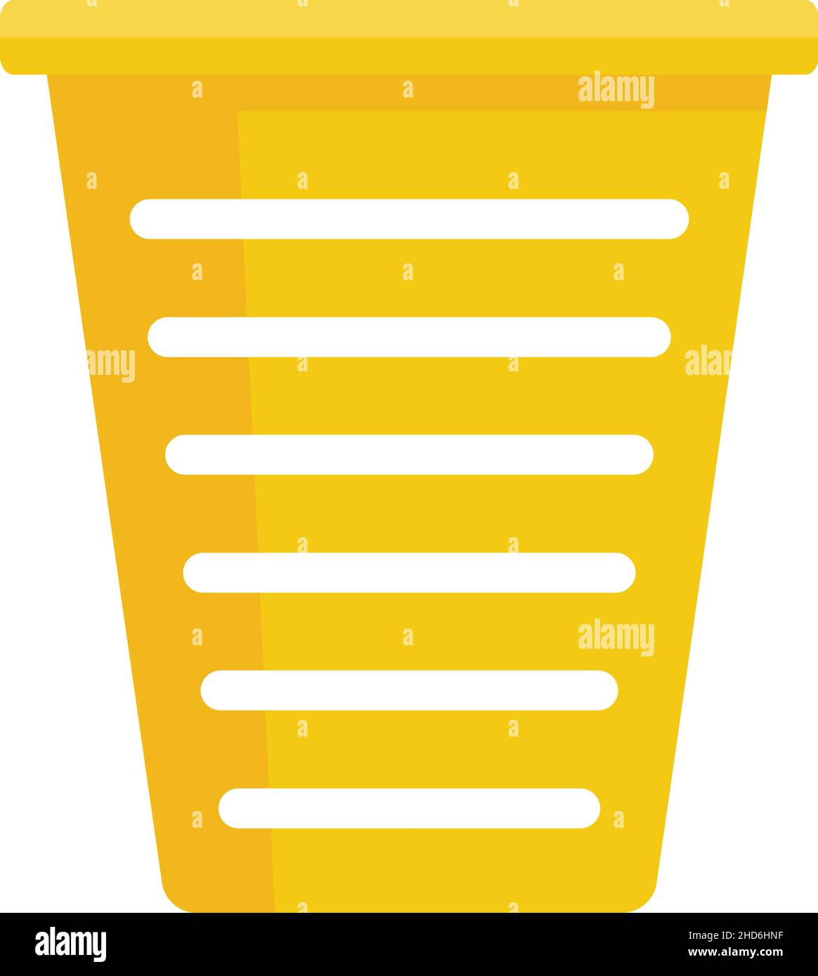 Cleaning basket icon. Flat illustration of cleaning basket vector icon ...