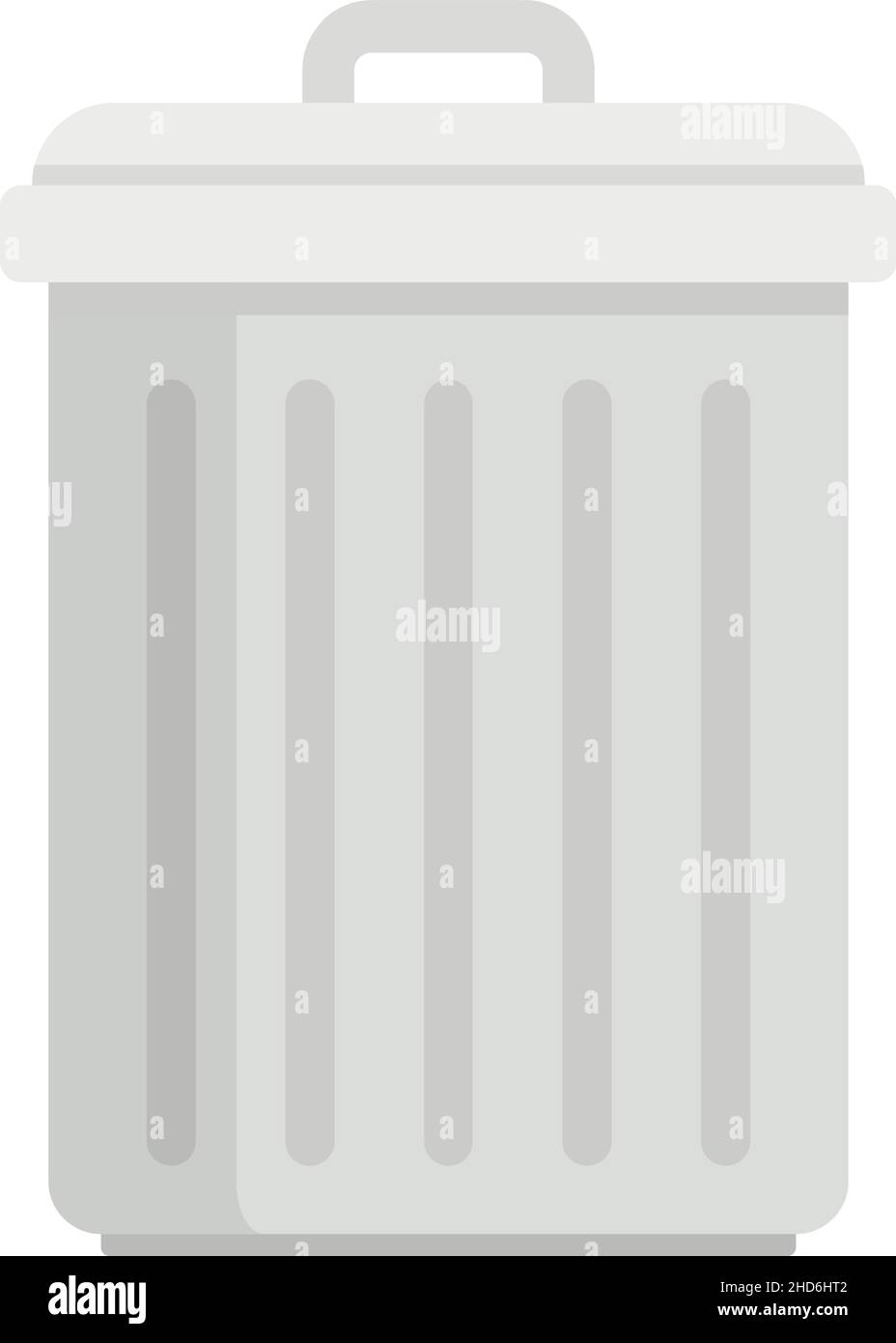 Garbage bin icon. Flat illustration of garbage bin vector icon isolated ...