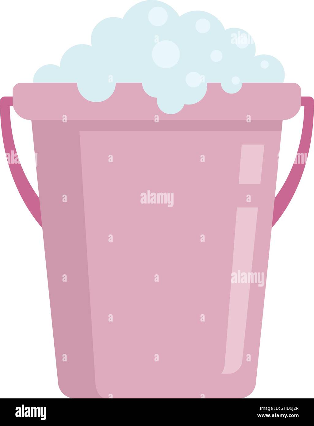 Wash soap bucket icon. Flat illustration of wash soap bucket vector ...
